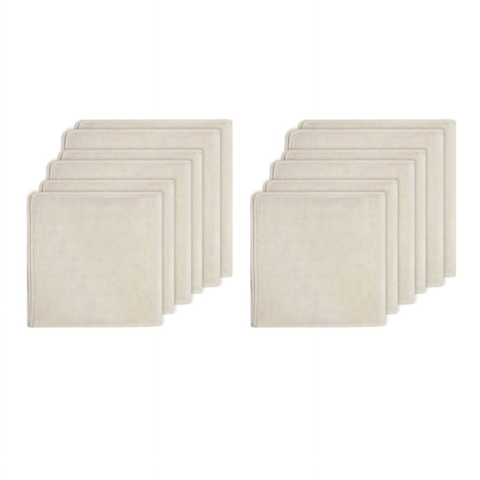 12 Pack Cheeseclothes, Unbleached Pure Cotton Muslin Clothes Soft ...
