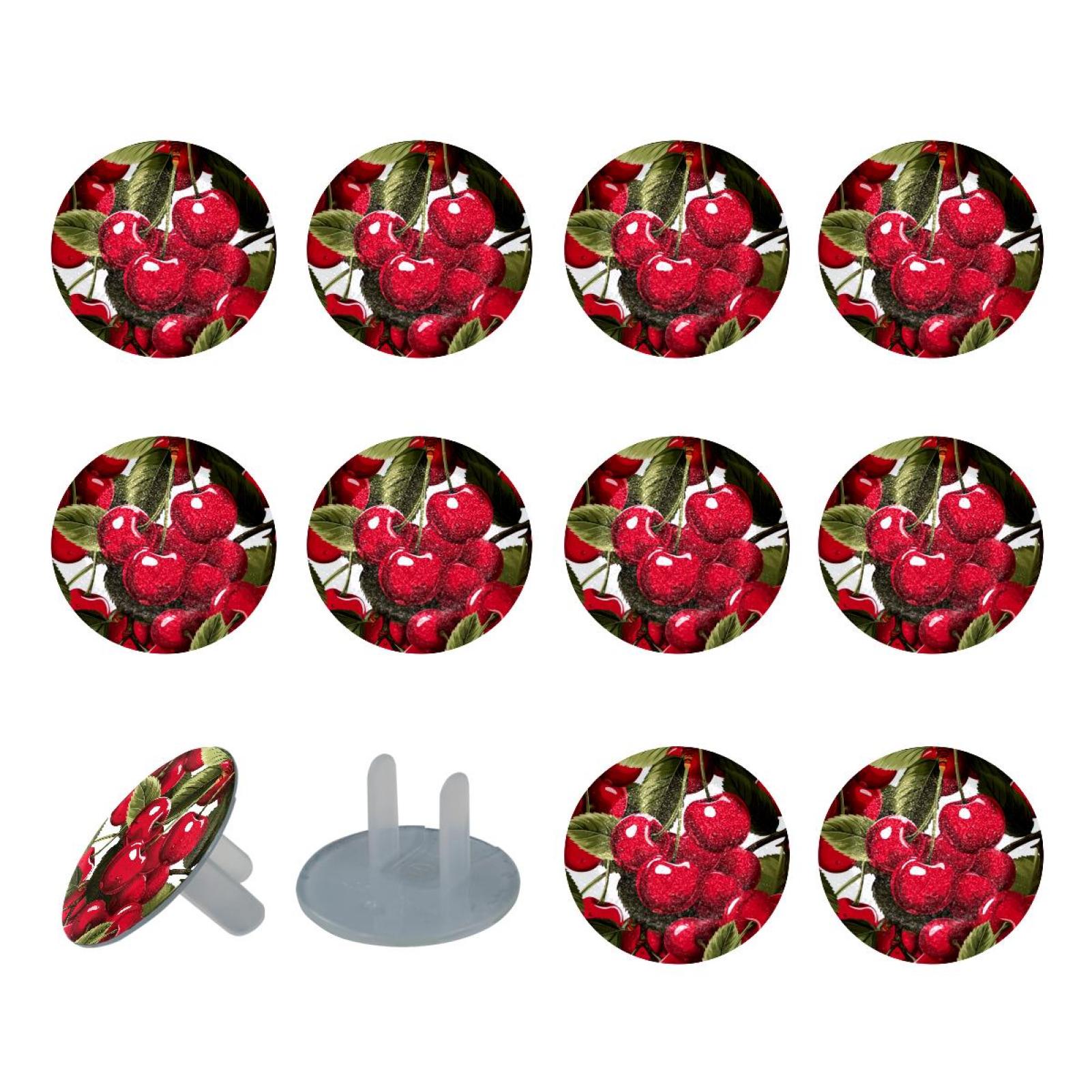 12 Pack Cherry Outlet Covers Baby Proofing Socket Protectors Child ...