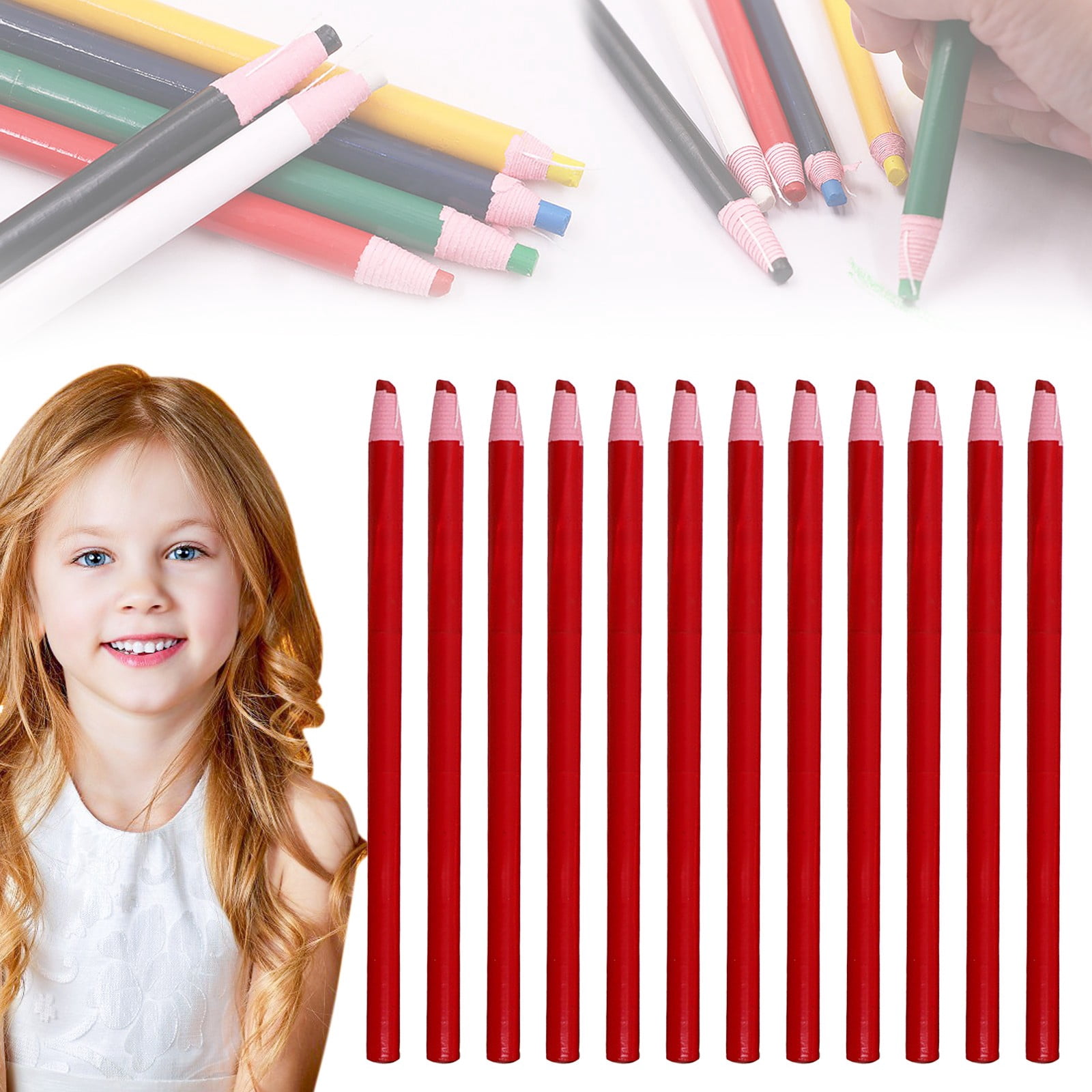 12 Pack China Marker Pencils Non Sharpening Grease Pencils for Glass ...