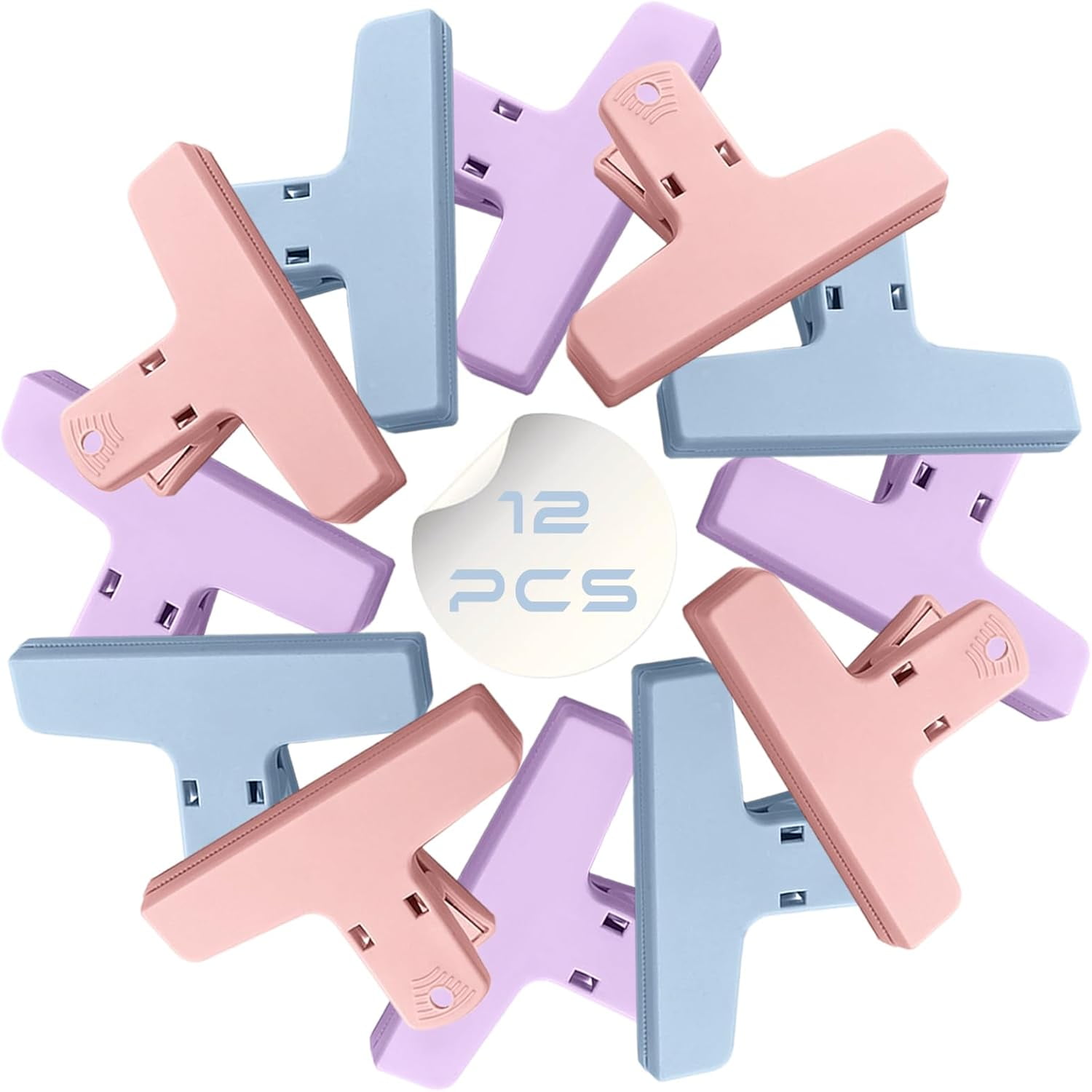 12 Pack Chip Bag Clips, 4 Inch Macaron Colored Colors Foods Chip, Bag ...