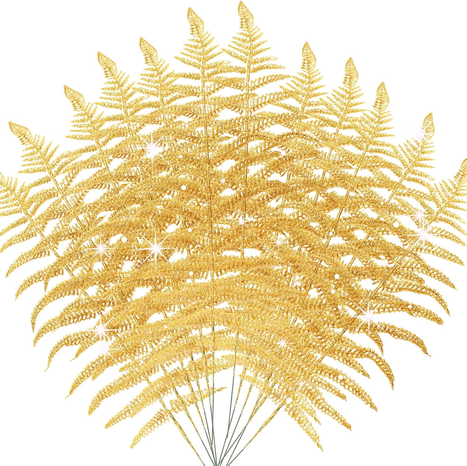 12 Pack Christmas Artificial Leaf Sprays Tropical Leaves Picks ...