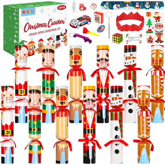 Christmas Poppers Crackers With Gifts