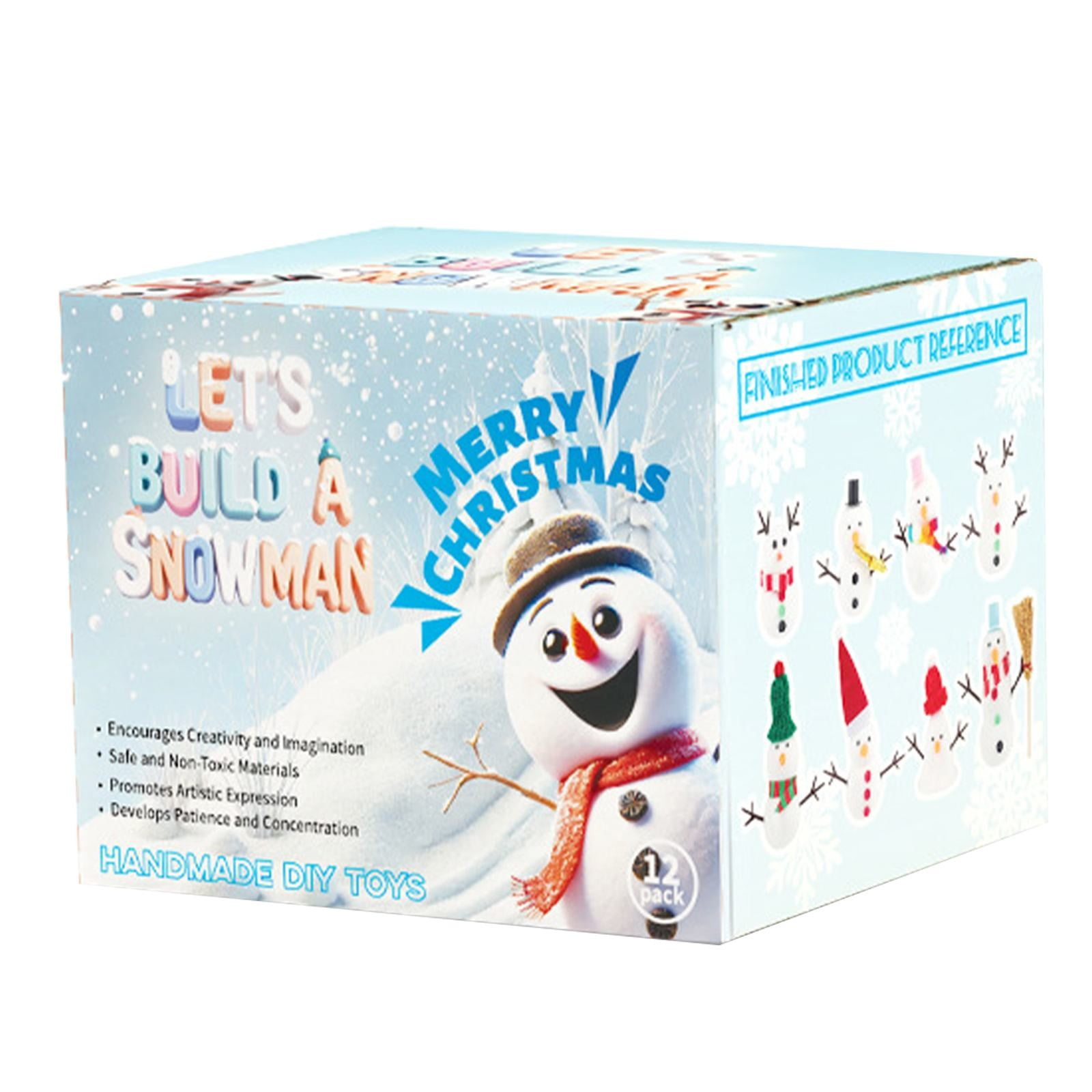 12 Pack Christmas Craft, DIY Snowman Kit for Kids, Build a Snowman Kit ...
