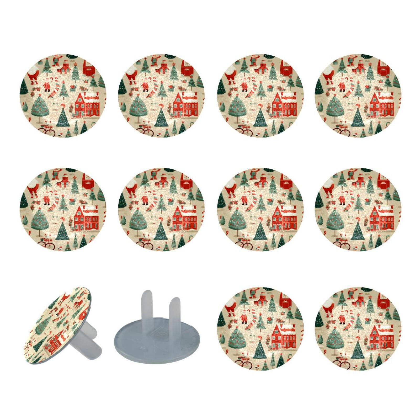 12 Pack Christmas Outlet Covers Baby Proofing Socket Protectors Child ...
