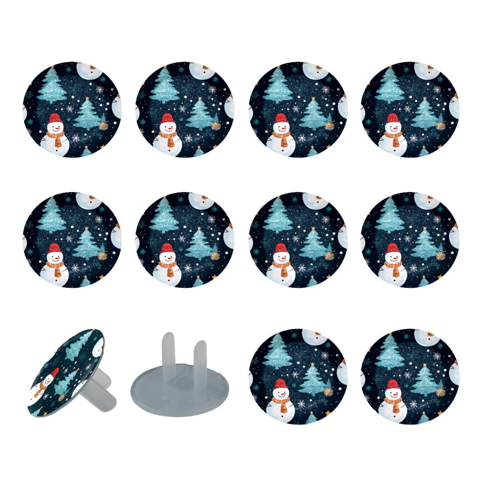 12 Pack Christmas Snowman Outlet Covers Baby Proofing | Safe Electric ...