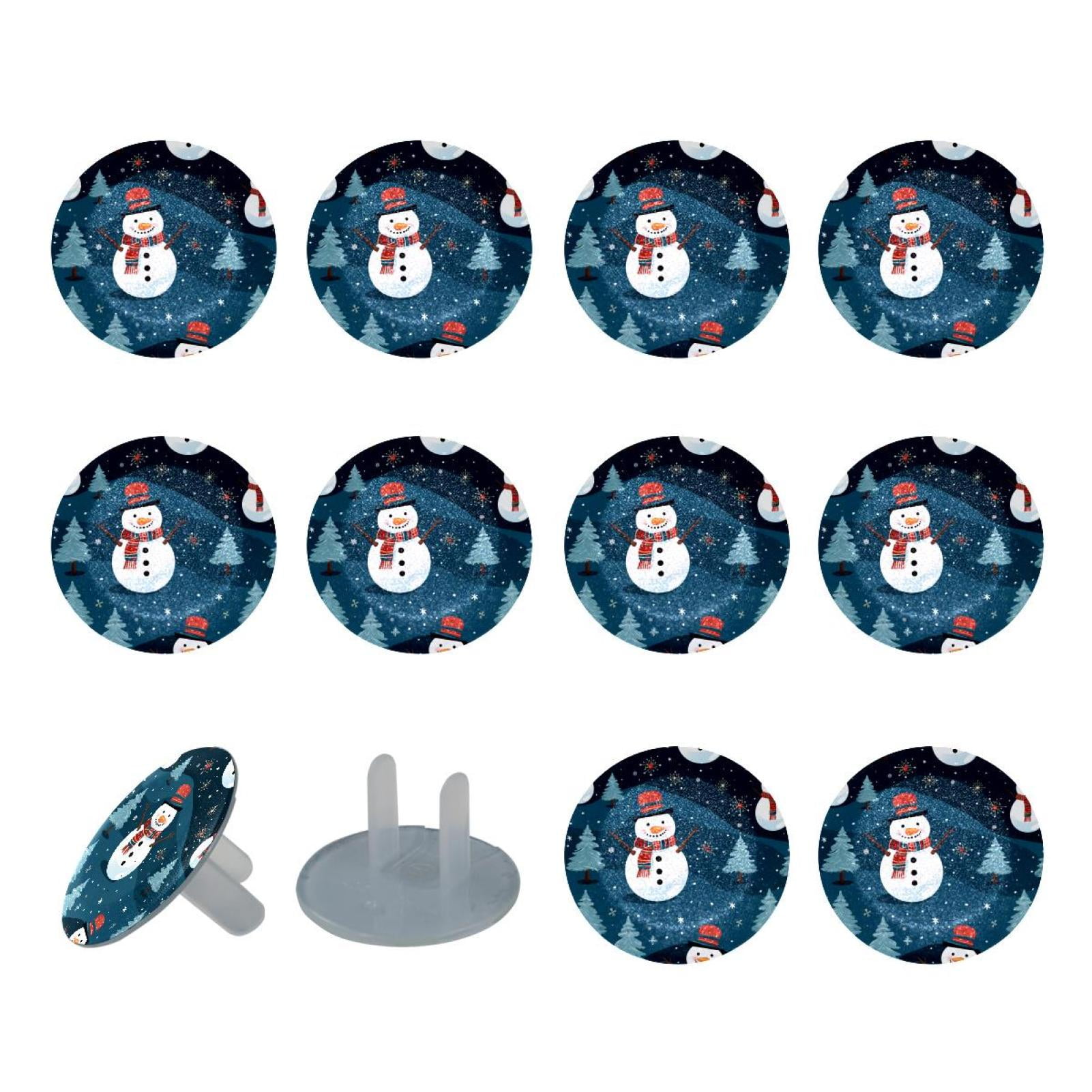 12 Pack Christmas Snowman Outlet Covers Baby Proofing | Safe Electric ...