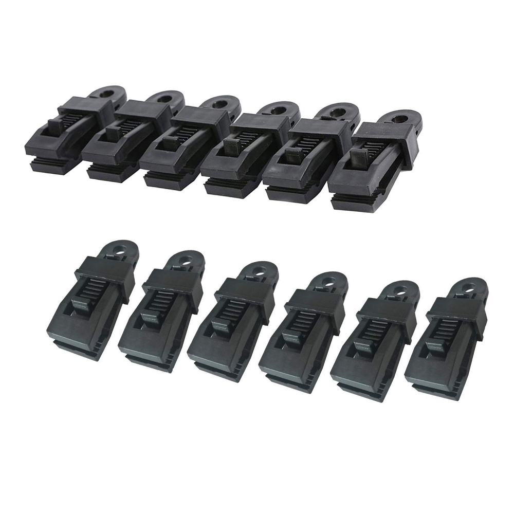 12 Pack Clamp Tarp Clips - Awning Clamp Set - Camping Tent Snaps ...