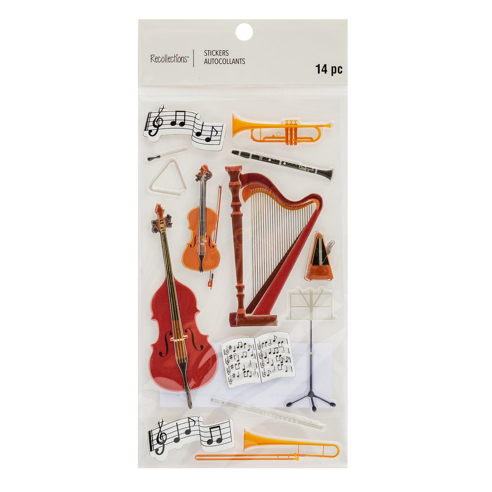 12 Pack: Classical Music Dimensional Stickers by Recollections ...
