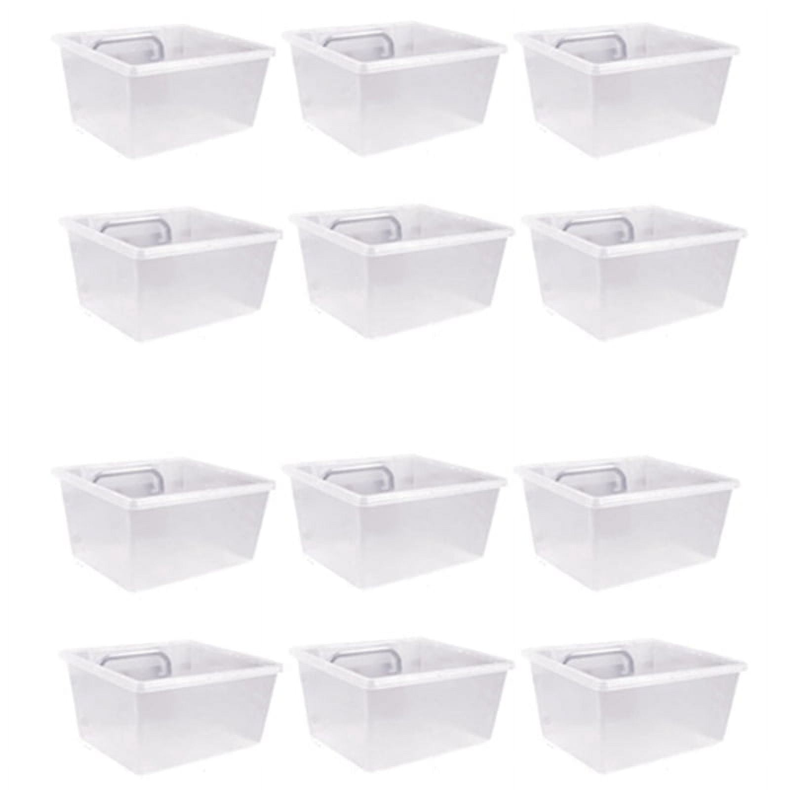 12 Pack Clear Bins, Bins Hooks, DIY Accessories, Workbench Small Bins ...