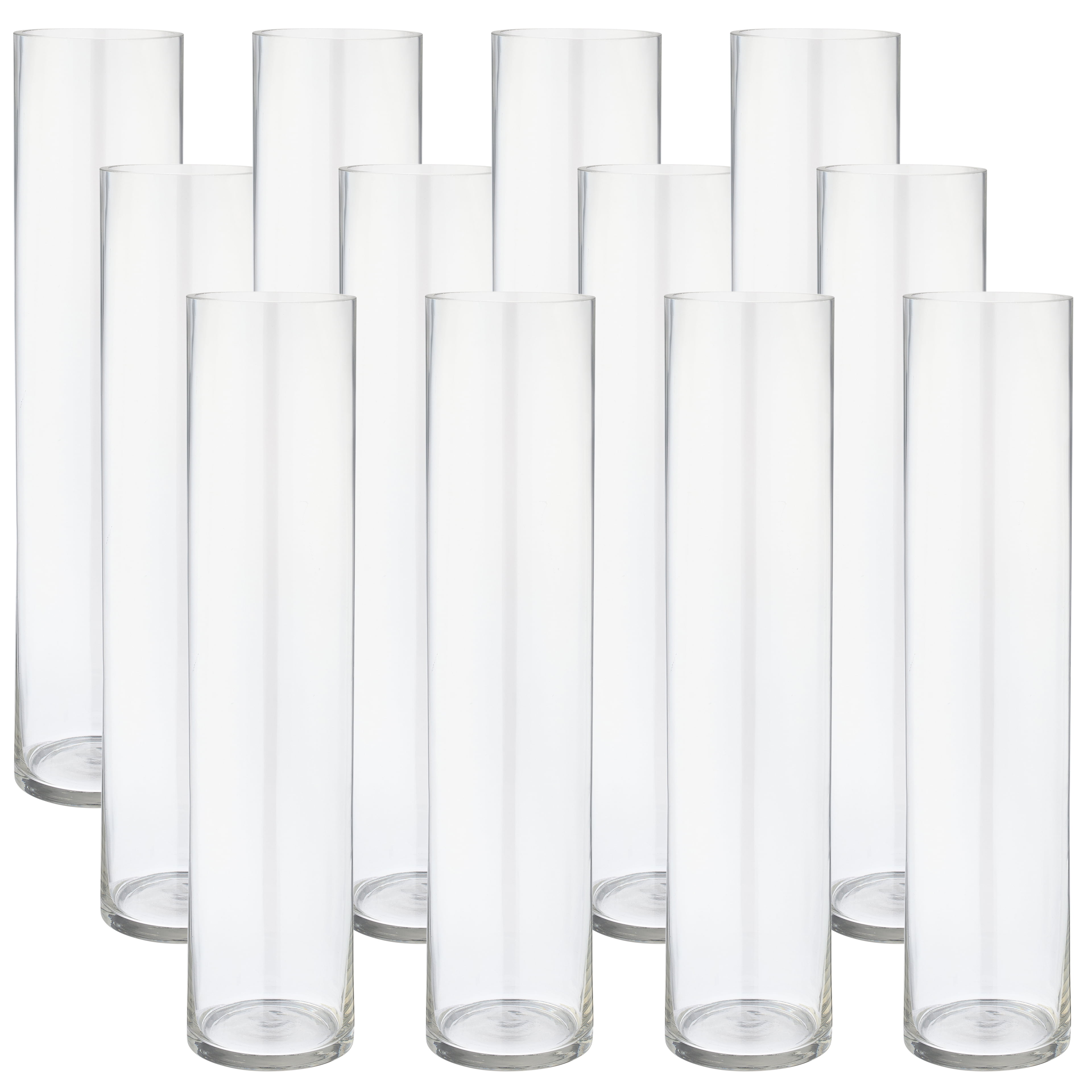 12 Pack: Clear Glass Cylinder Vase by Ashland - Walmart.com