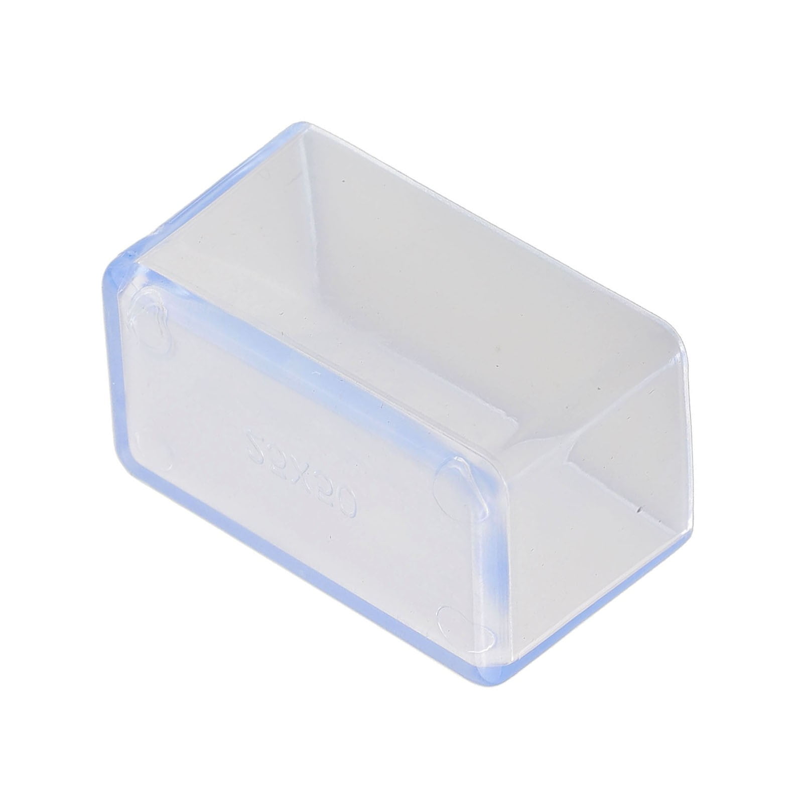 12 Pack Clear PVC Rectangle Chair Leg Covers for Furniture Floor ...