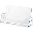AZM Displays Clear Plastic Business Card Holder, Desktop Stand, 12 Pack ...