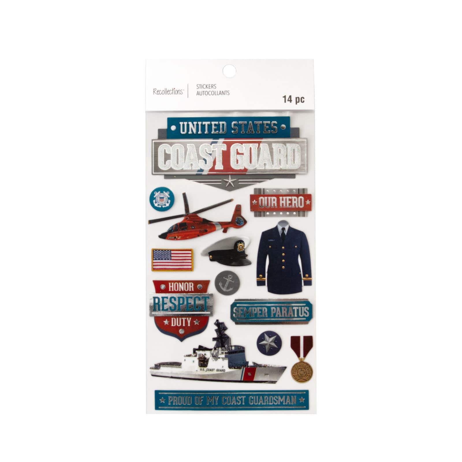12 Pack: Coast Guard Dimensional Stickers by Recollections™ - Walmart.com