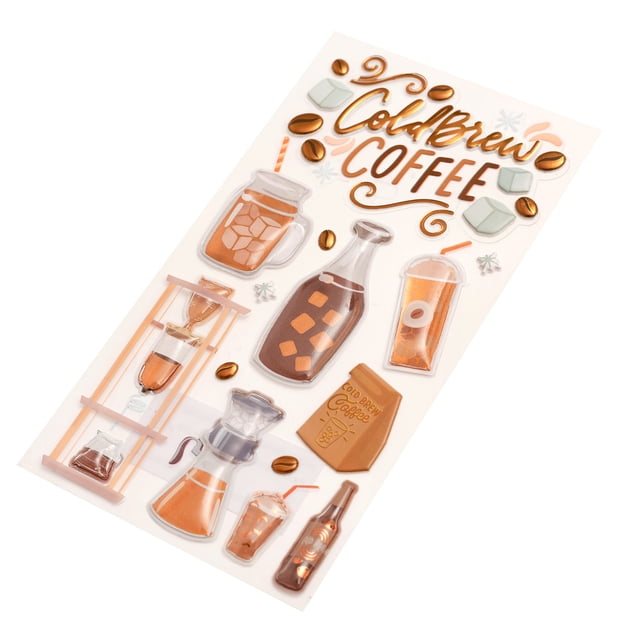 Recollections Cold Brew Coffee Stickers, 12 Pack - Walmart Business ...
