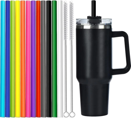12 Pack Color Replacement Straws For Stanley 40 Oz 30 Oz Tumbler, 12 In ...