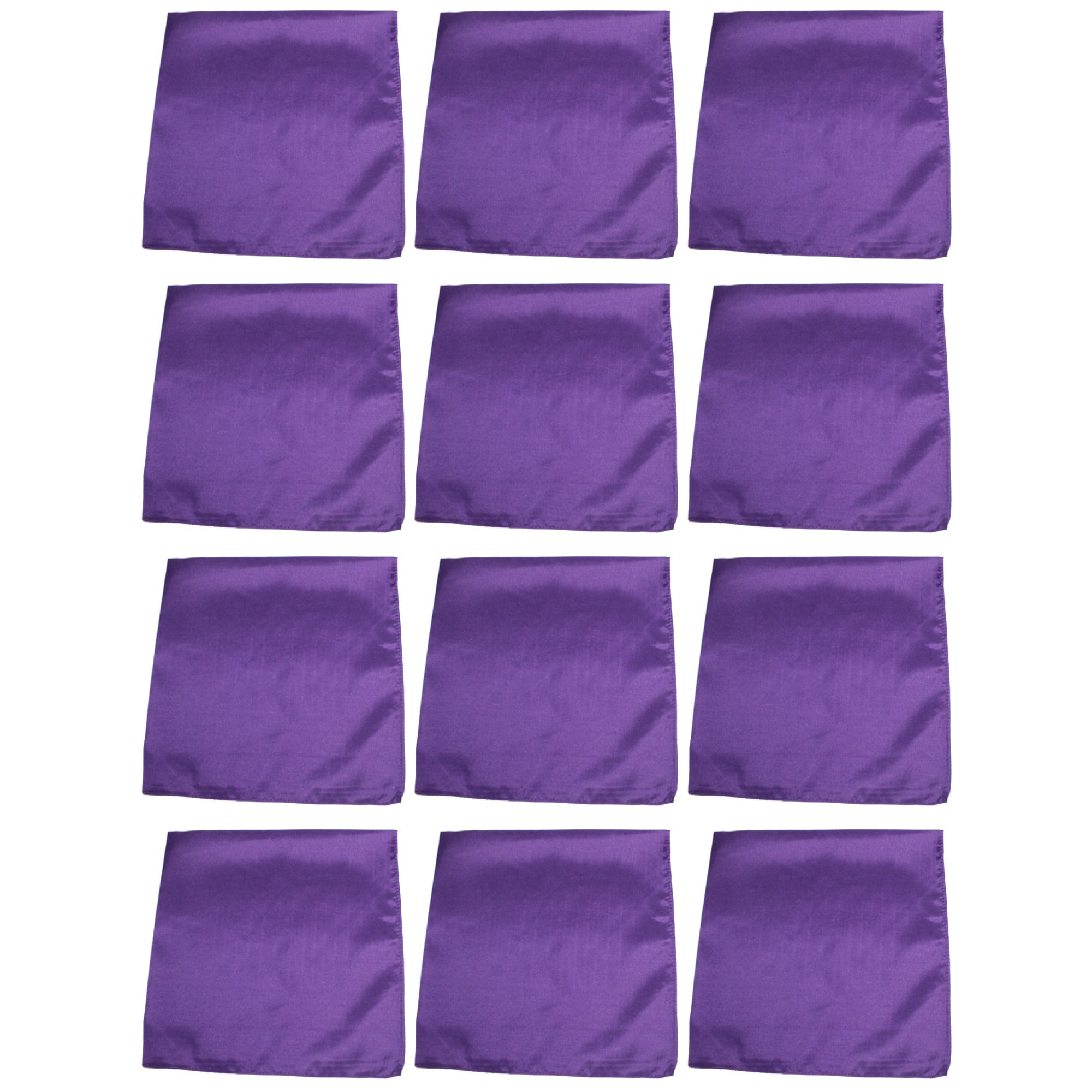 12 Pack Cotton Bandanas in Plain Colors for Crafts, Costumes, Workwear ...