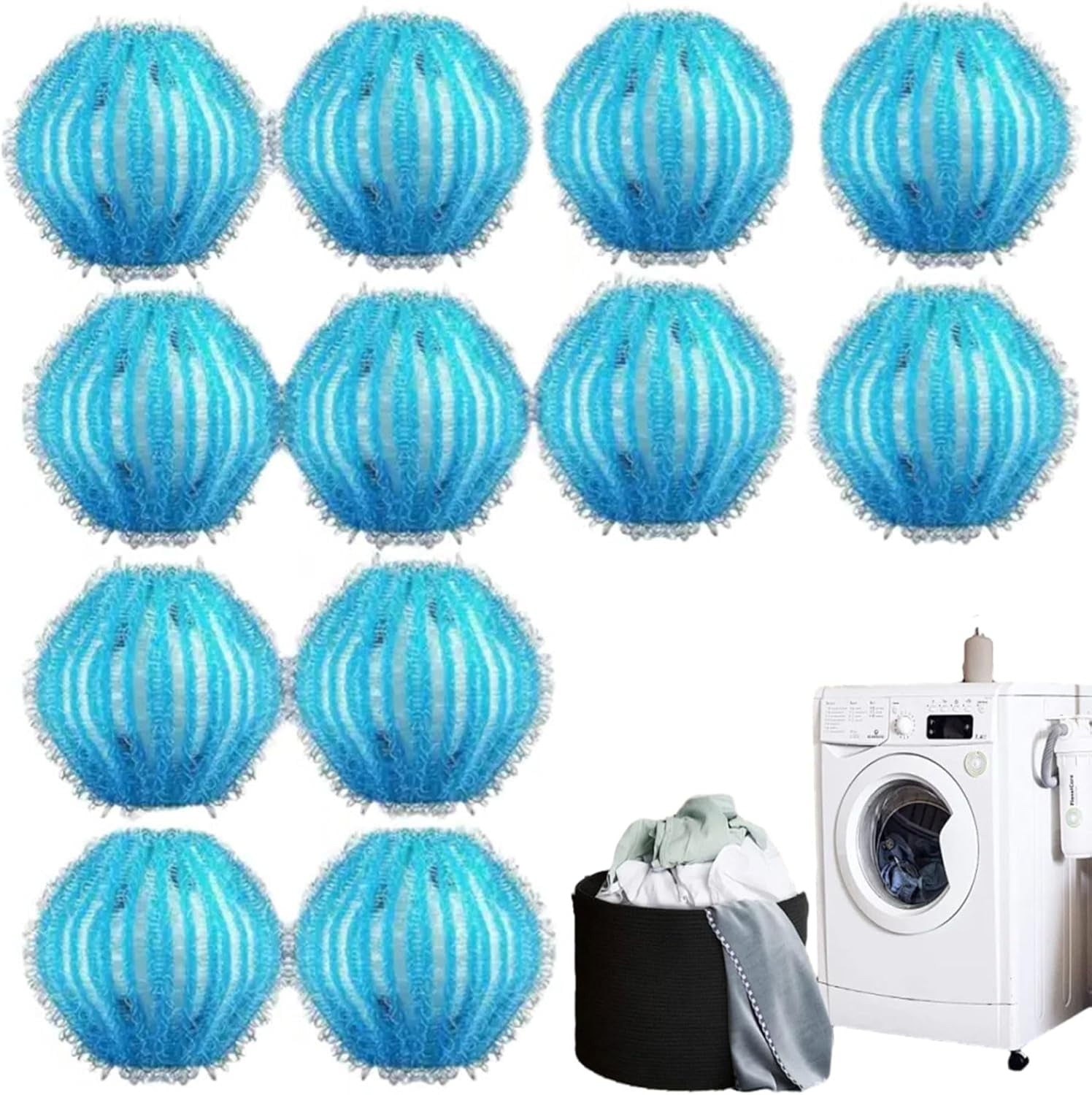 12 Pack Cozycache Laundry Lint Remover, Cozycache Floating Lint Hair ...