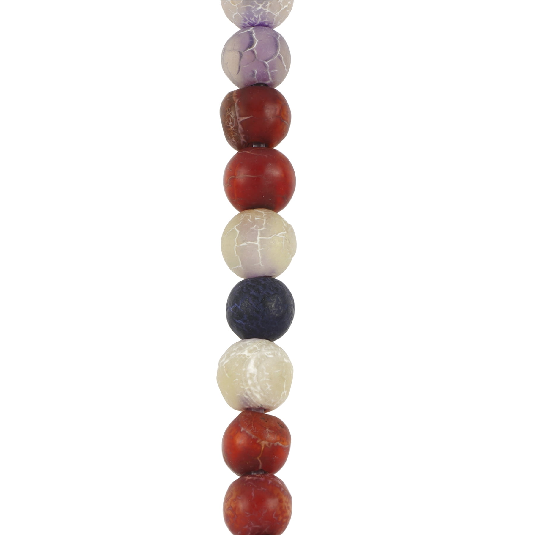 12 Pack: Crackle Agate Round Beads - 4mm by Bead Landing™ - Walmart.com