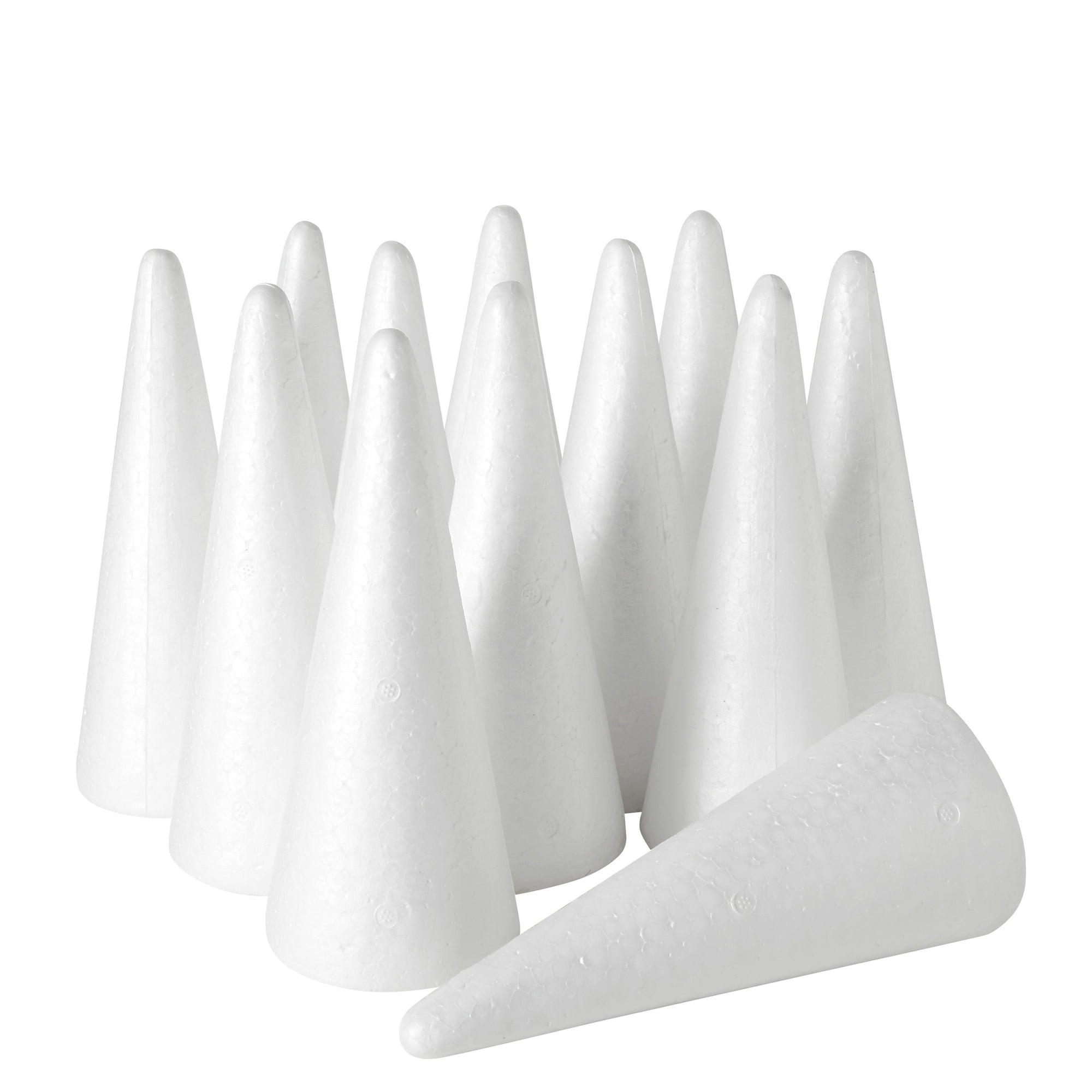 12 Pack Craft Foam - Foam Cones for Crafts, Trees, Holiday Gnomes ...