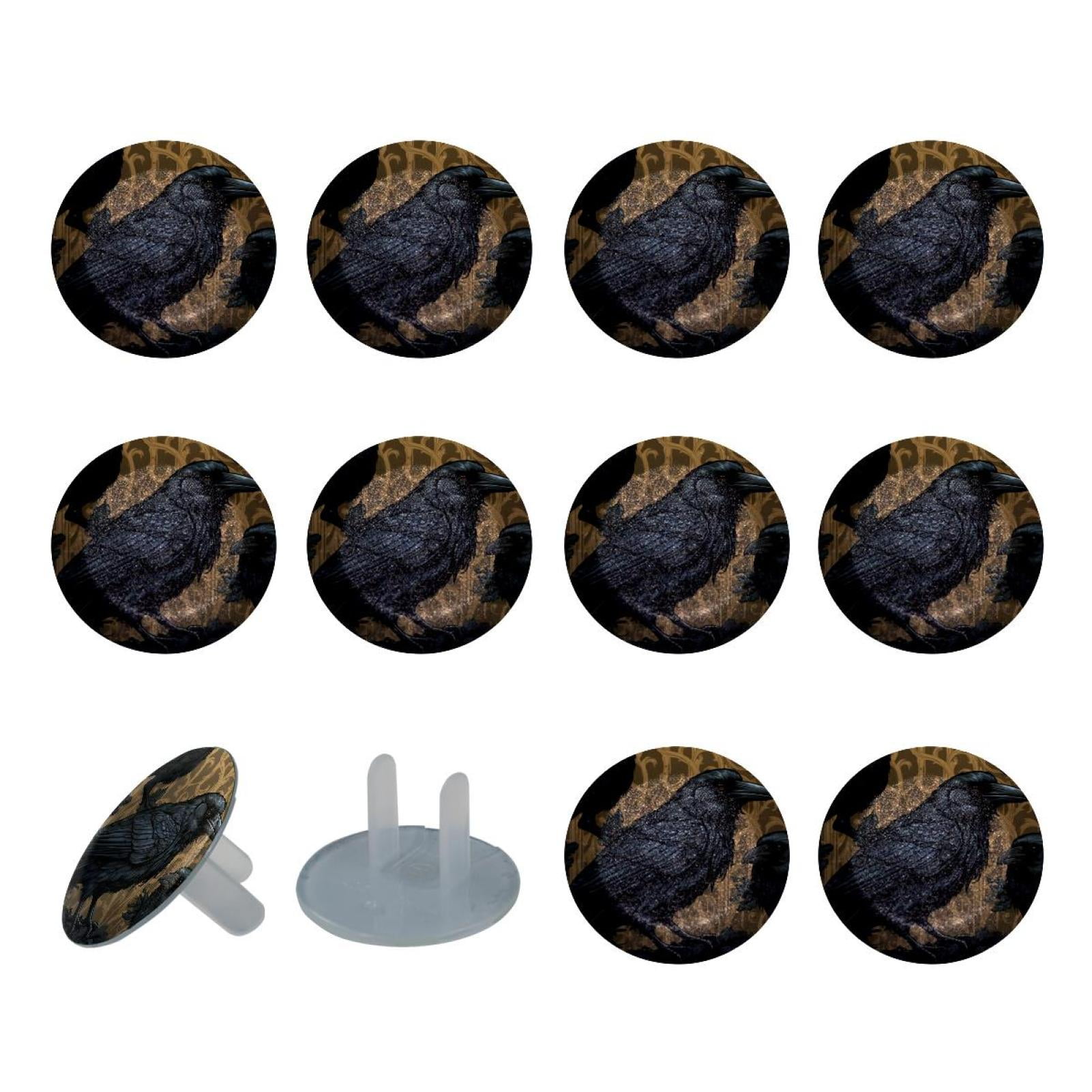 12 Pack Crow Outlet Covers Baby Proofing Socket Protectors Child Safety ...