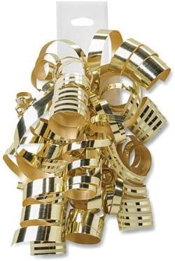 12-Pack Curly Gold Bows - Dazzling Metallic Gift Bows with Elegant ...