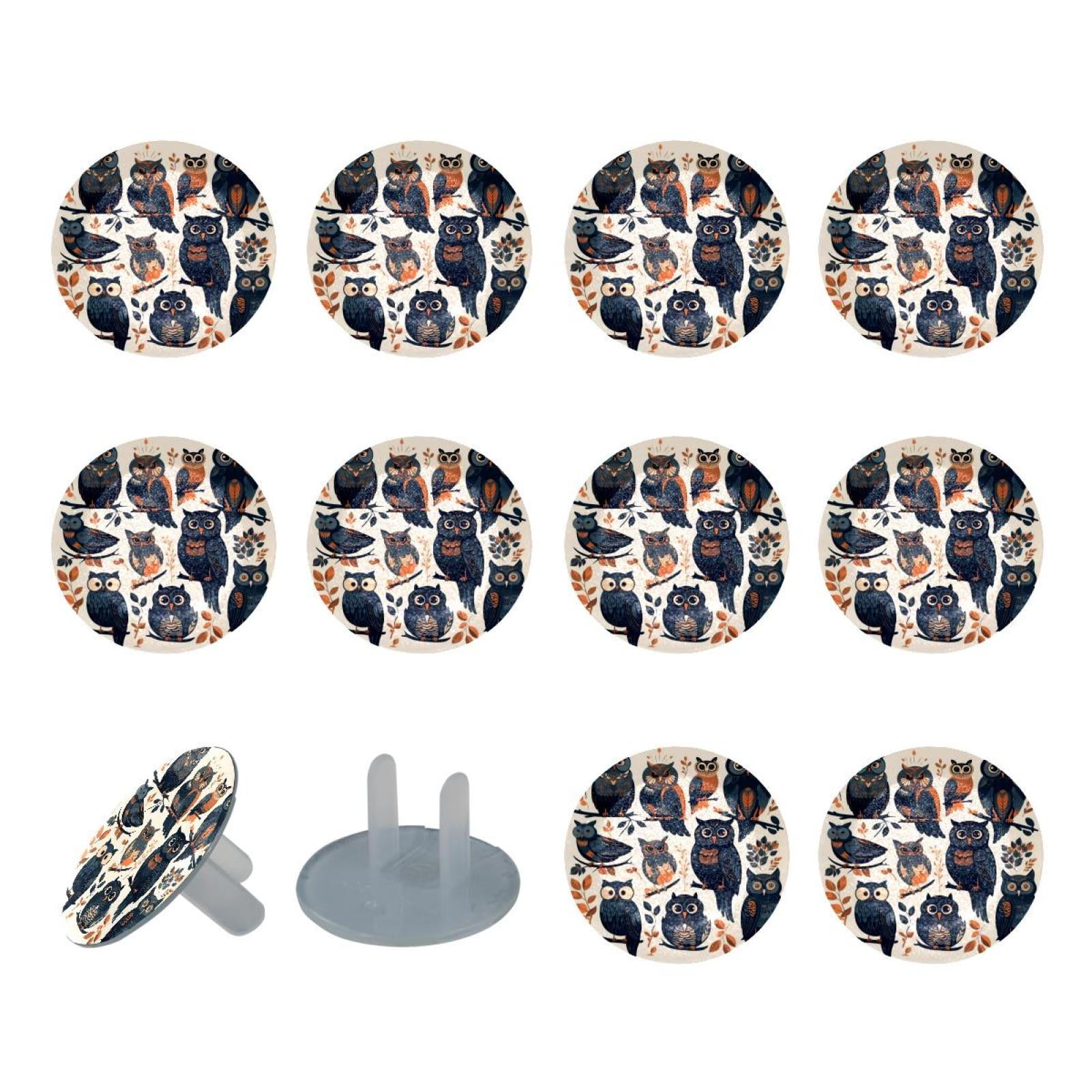 12 Pack Cute Owls Outlet Covers Baby Proofing | Safe Electric Plug ...