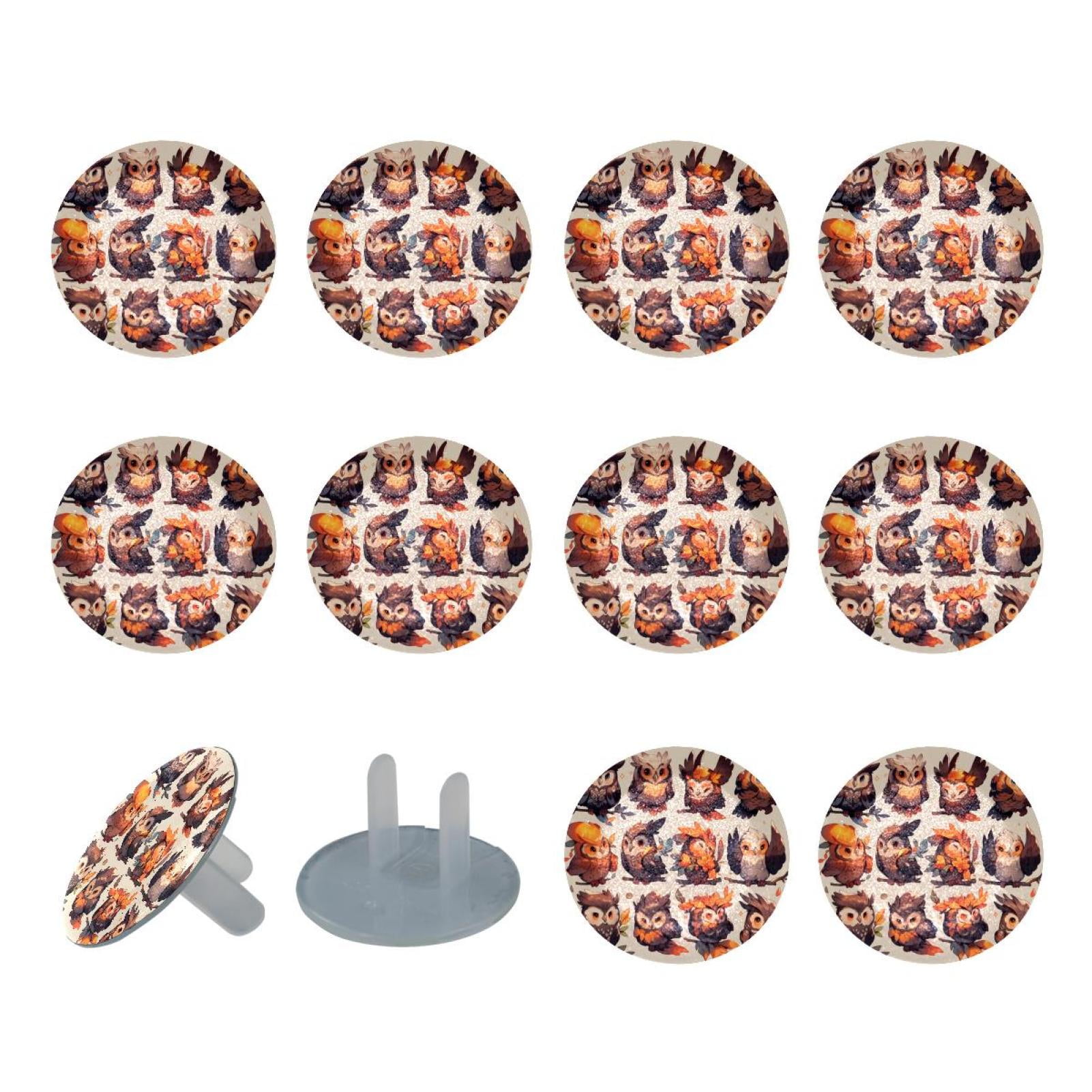12 Pack Cute Owls Outlet Covers Baby Proofing Socket Protectors Child ...