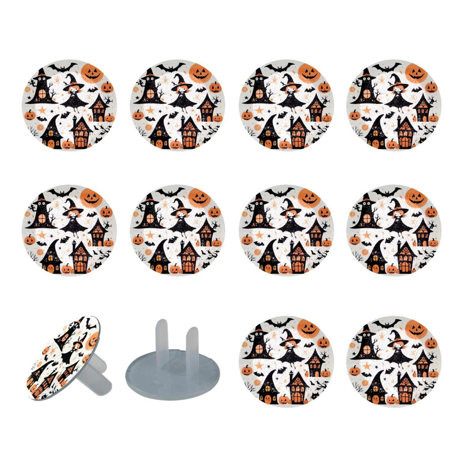 12 Pack Cute vector set with Halloween illustrations 1_22 Outlet Covers ...