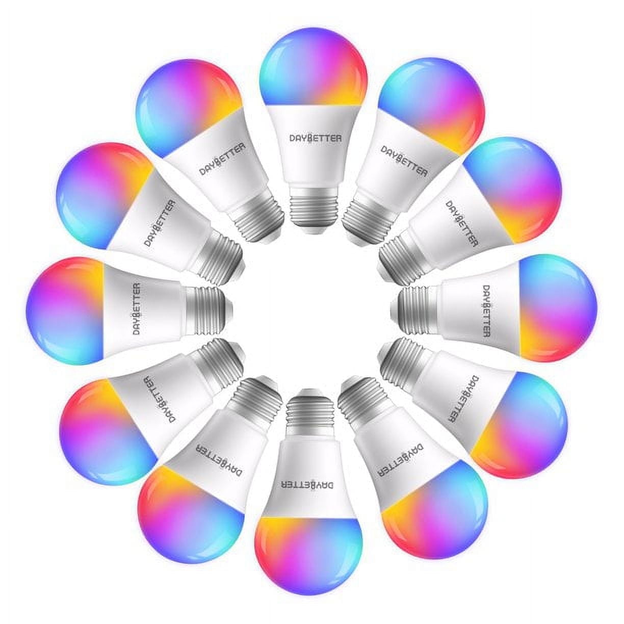 Free Shipping! DAYBETTER Smart WiFi LED Light Bulb, Dimmable RGB Color ...
