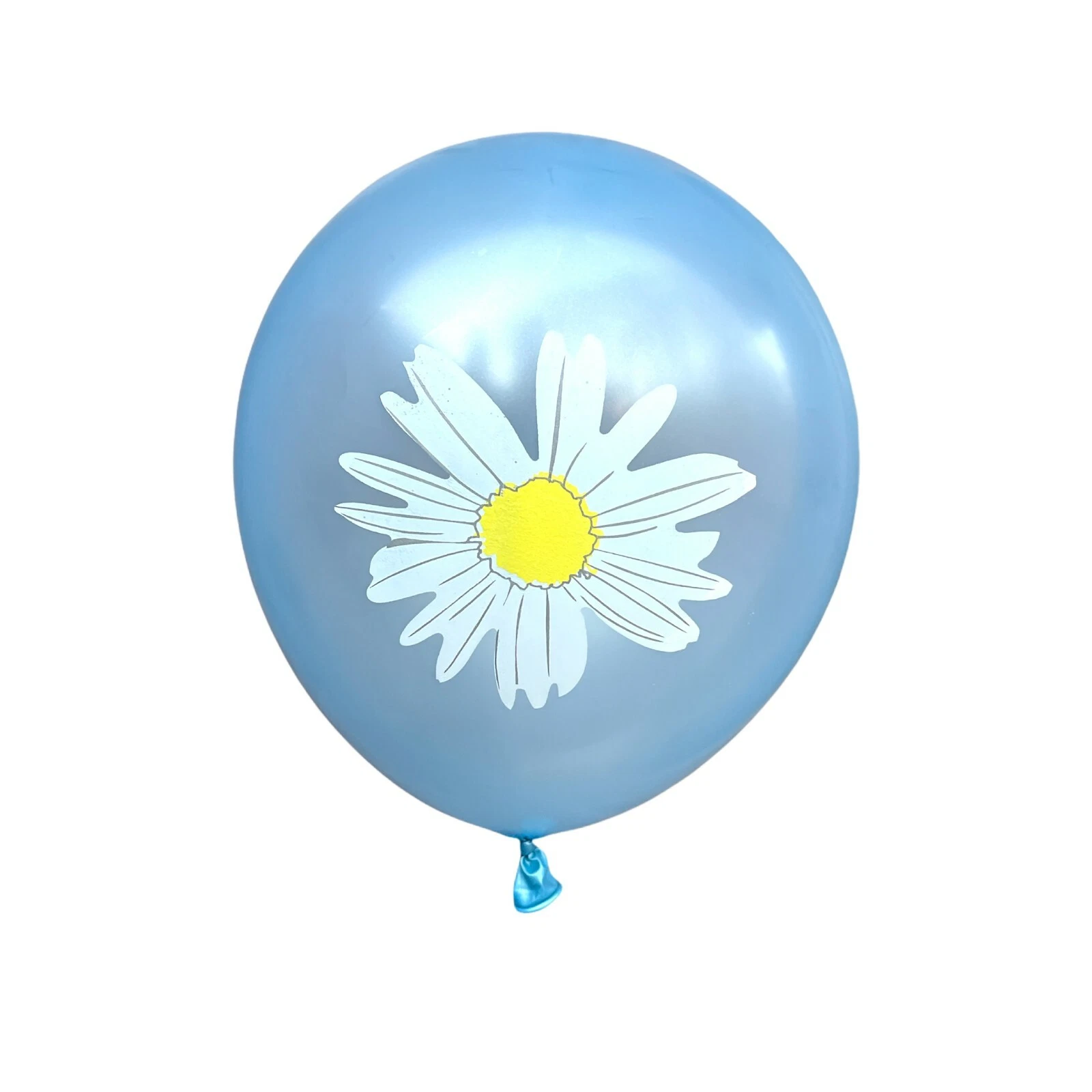 12 Pack Daisy Balloons Flowers Floral Latex Blue Birthday Or Shower ...