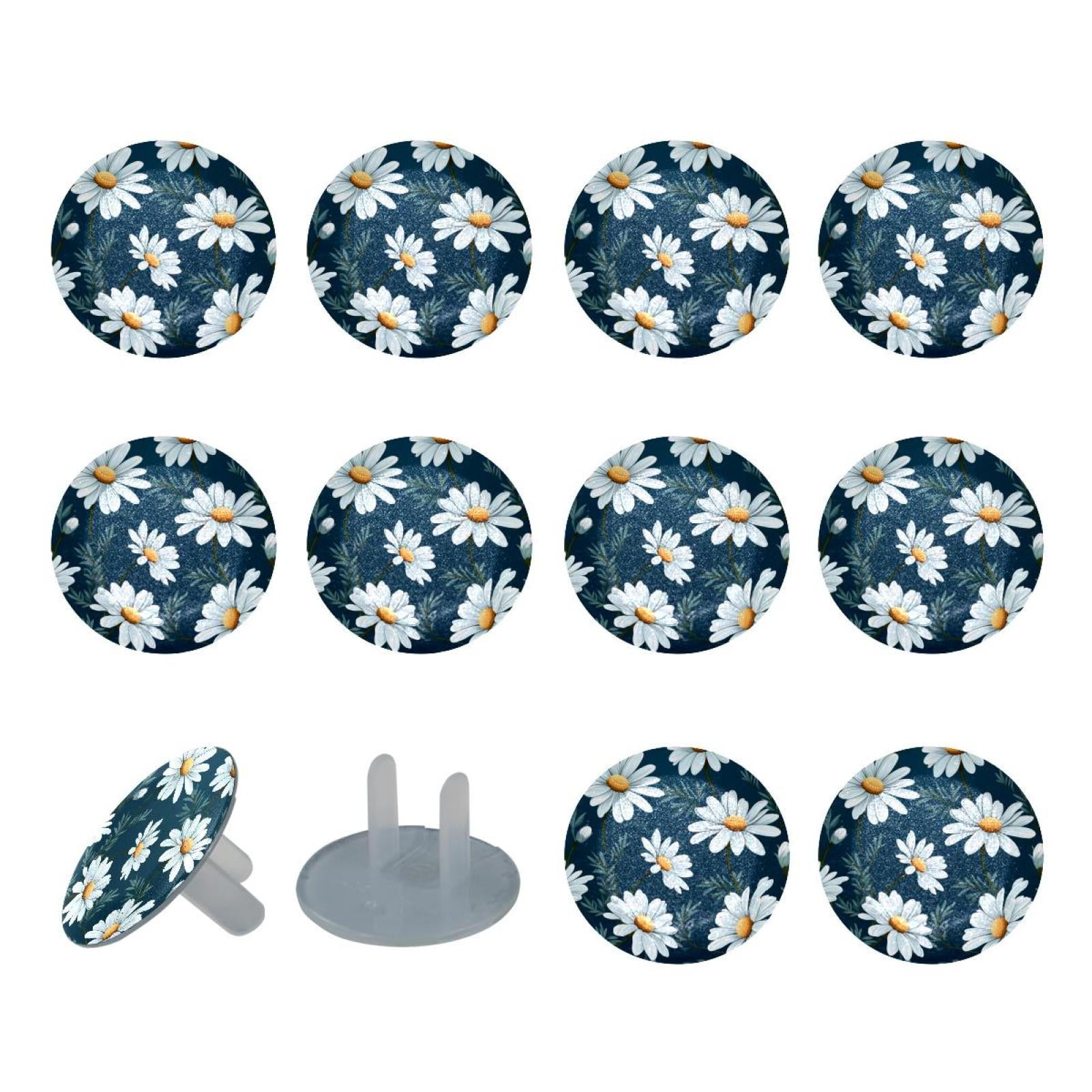 12 Pack Daisy Outlet Covers Baby Proofing Plug Covers - Walmart.com