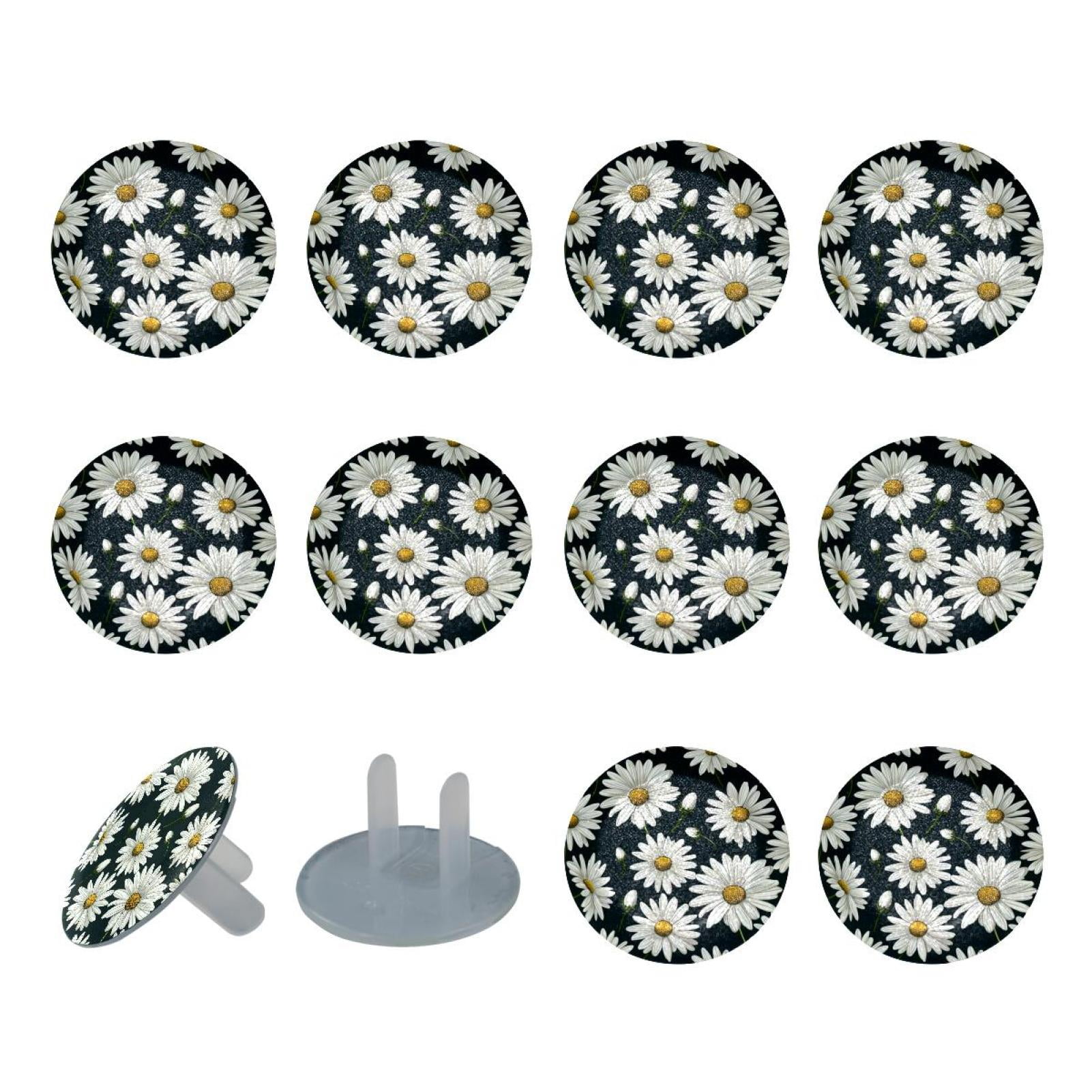 12 Pack Daisy Outlet Covers Baby Proofing | Safe Electric Plug ...
