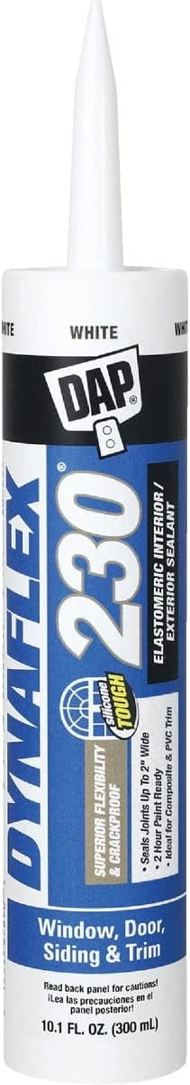 12 Pack Dap 18300 DYNAFLEX 230 Premium Indoor/Outdoor Sealant - White ...