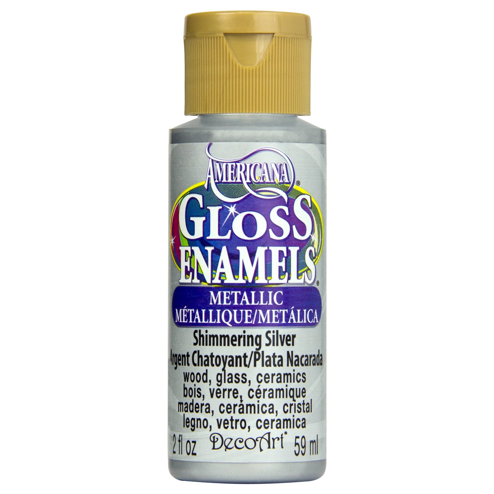 12 Pack: DecoArt® Americana® Gloss Enamels® Metallic Paint - 2 oz ...