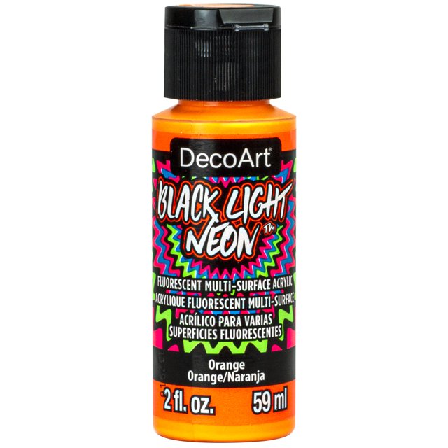 12 Pack: DecoArt® Black Light Neon™ Fluorescent Multi-Surface Acrylic Paint - 2oz. - Walmart.com