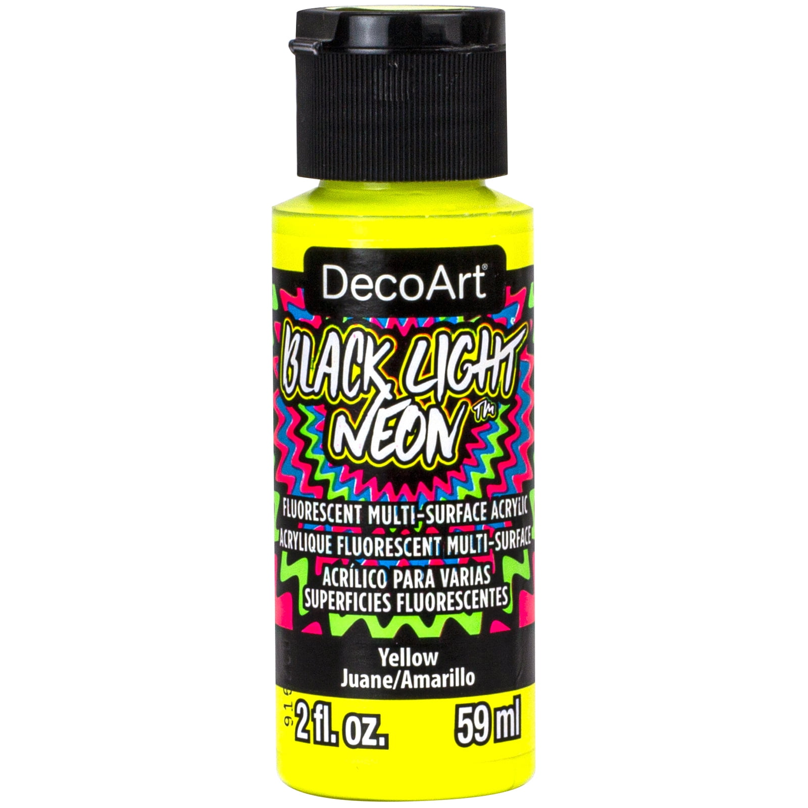 12 Pack: DecoArt® Black Light Neon™ Fluorescent Multi-Surface Acrylic ...