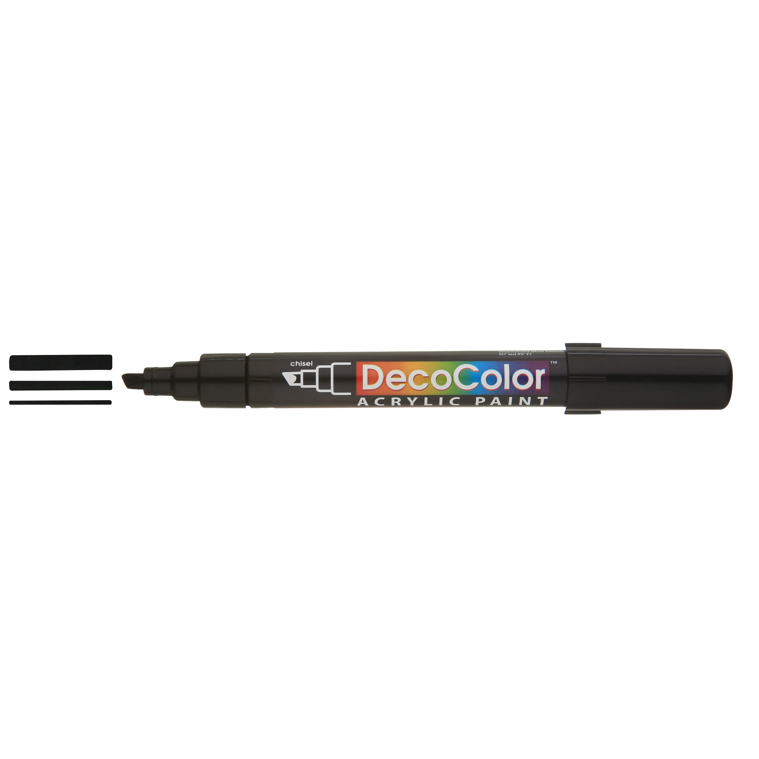 12 Pack: DecoColor Chisel Tip Acrylic Paint Marker - Walmart.com