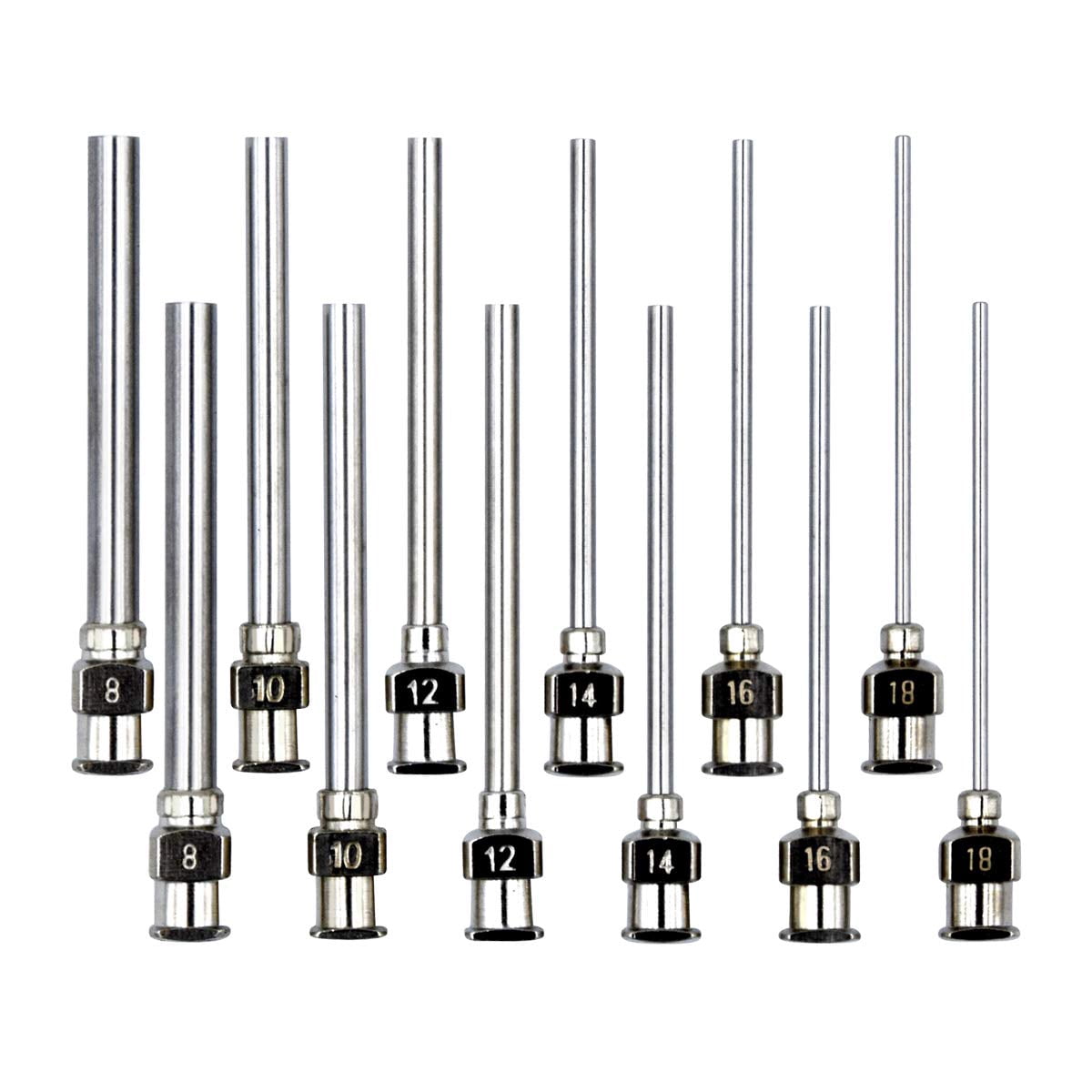 12 Pack Dispensing Needle Set, 1.97inch Stainless Steel Blunt Tip Luer ...
