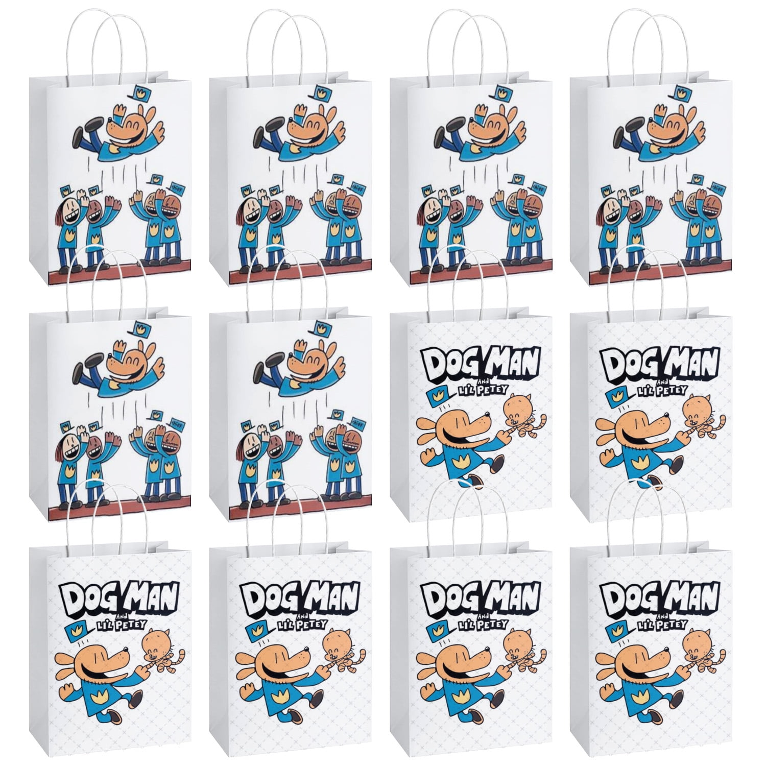 12 Pack Dog Man Party Gift Bags Party Decorations, Birthday Party ...