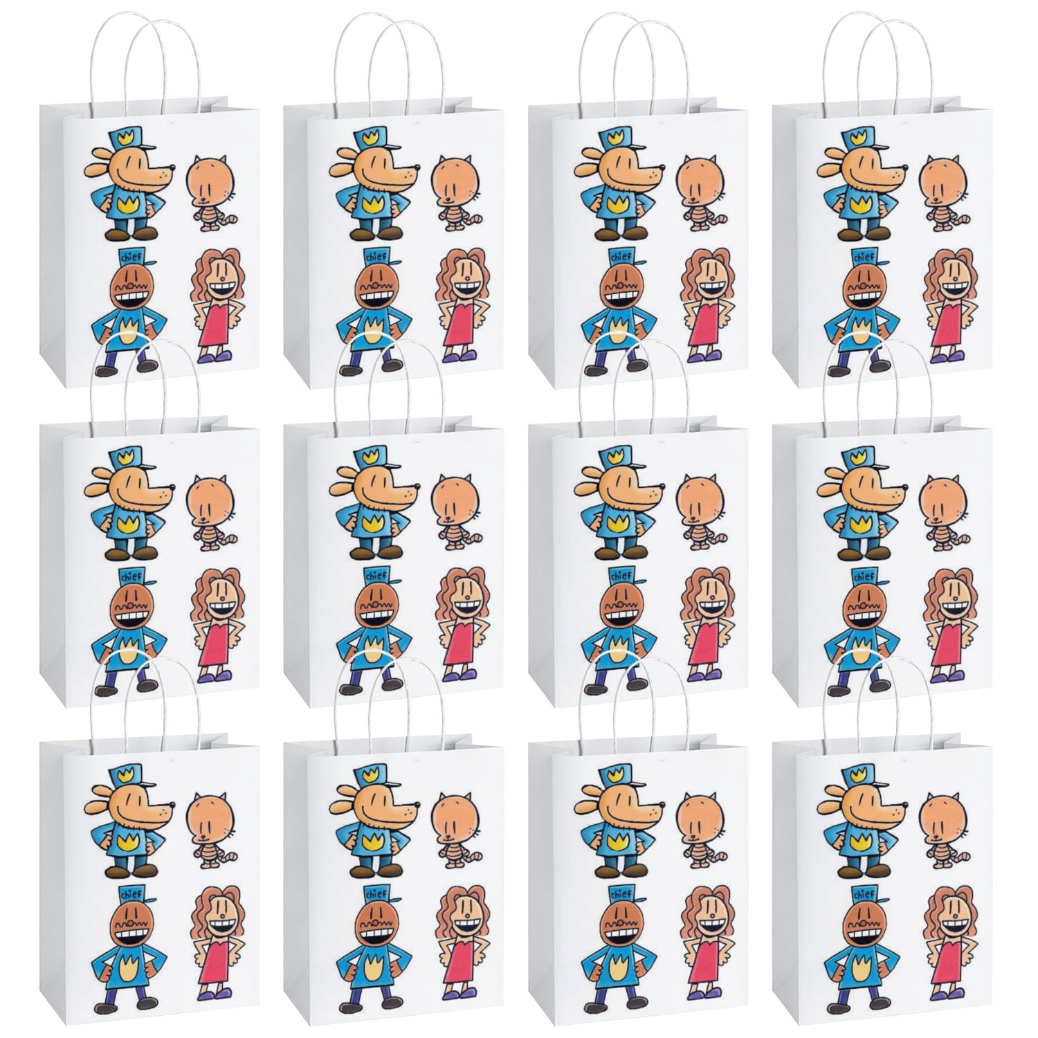 12 Pack Dog Man Party Gift Bags Party Decorations, Birthday Party ...