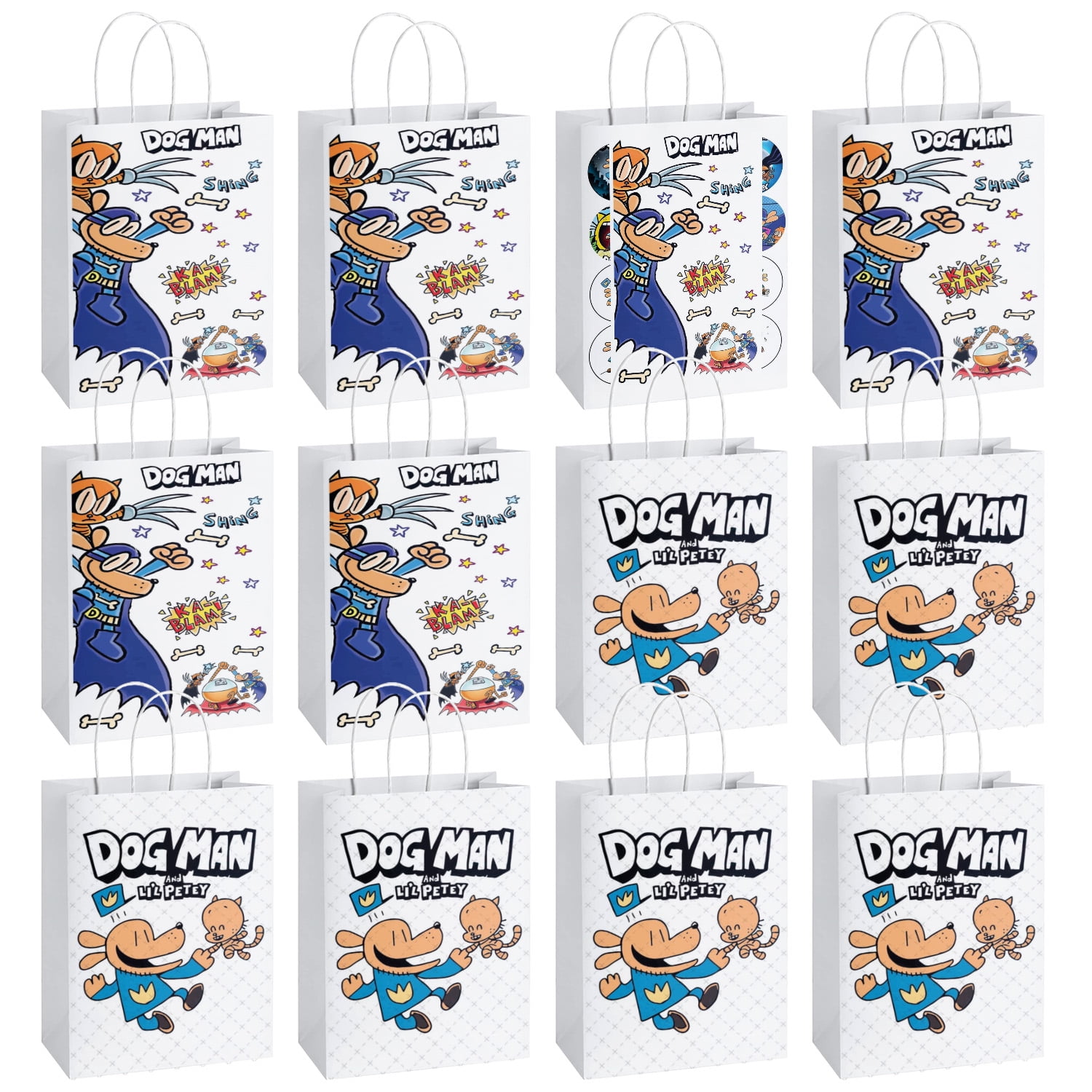 12 Pack Dog Man Party Gift Bags Party Decorations, Birthday Party ...