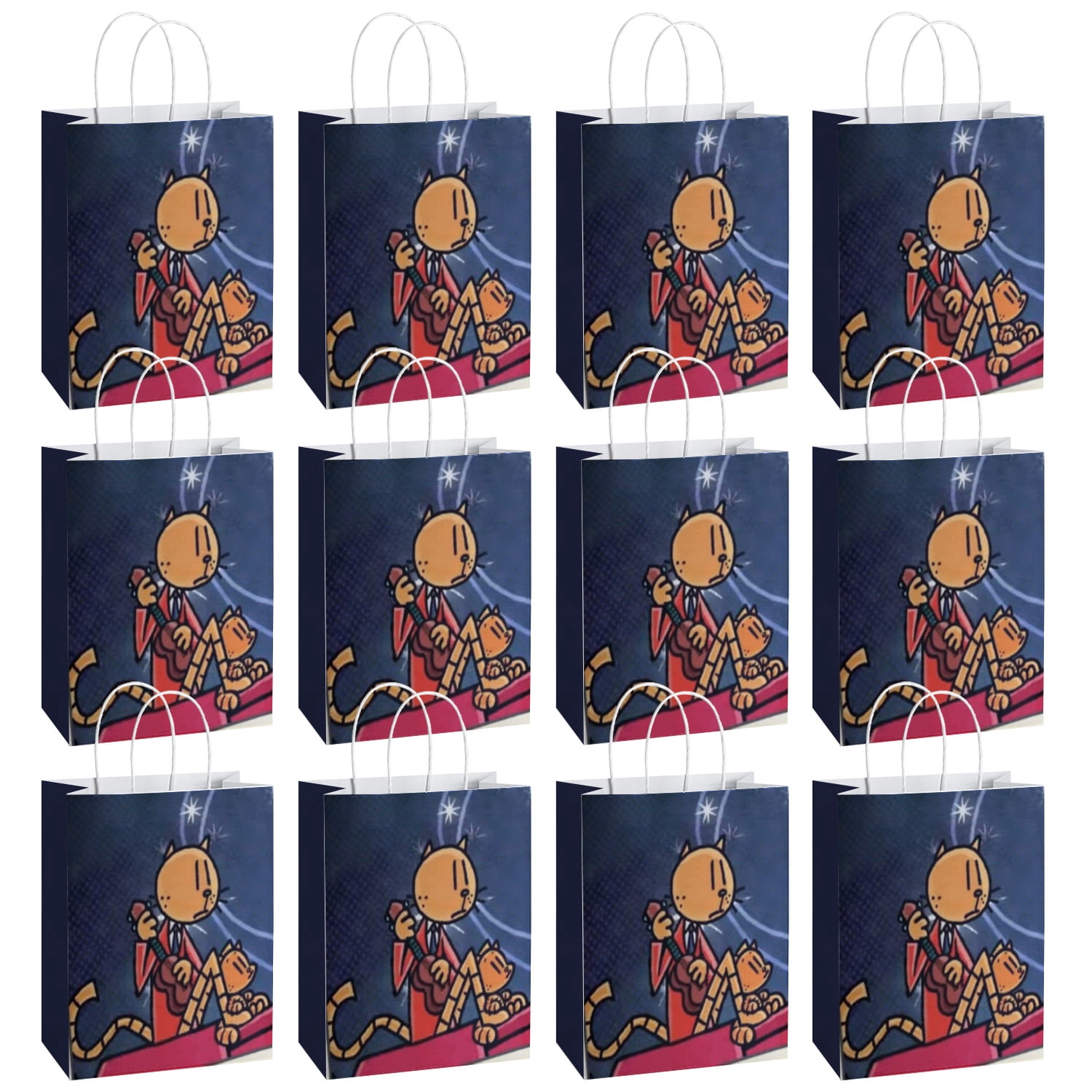 12 Pack Dog Man Party Gift Bags Party Decorations, Birthday Party ...