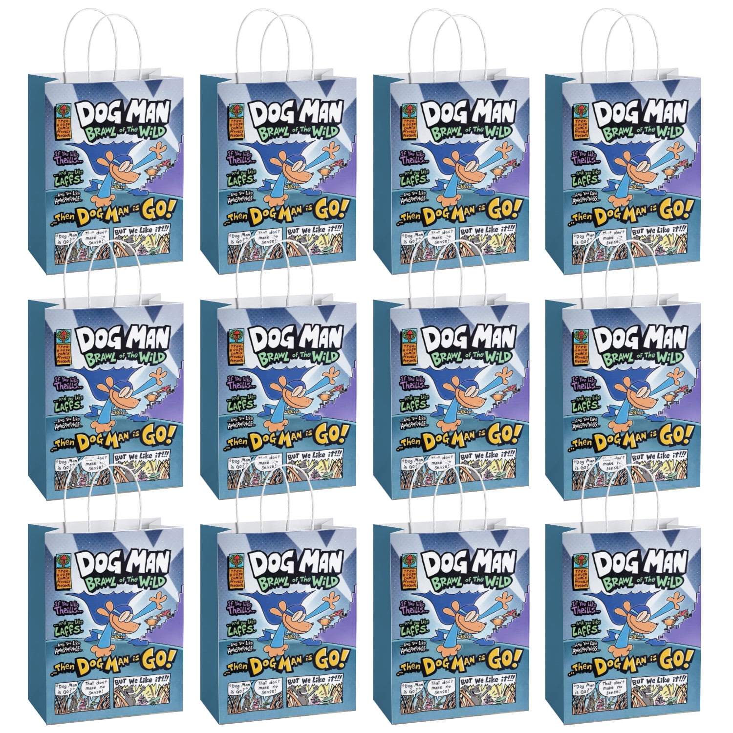 12 Pack Dog Man Party Gift Bags Party Decorations, Birthday Party ...