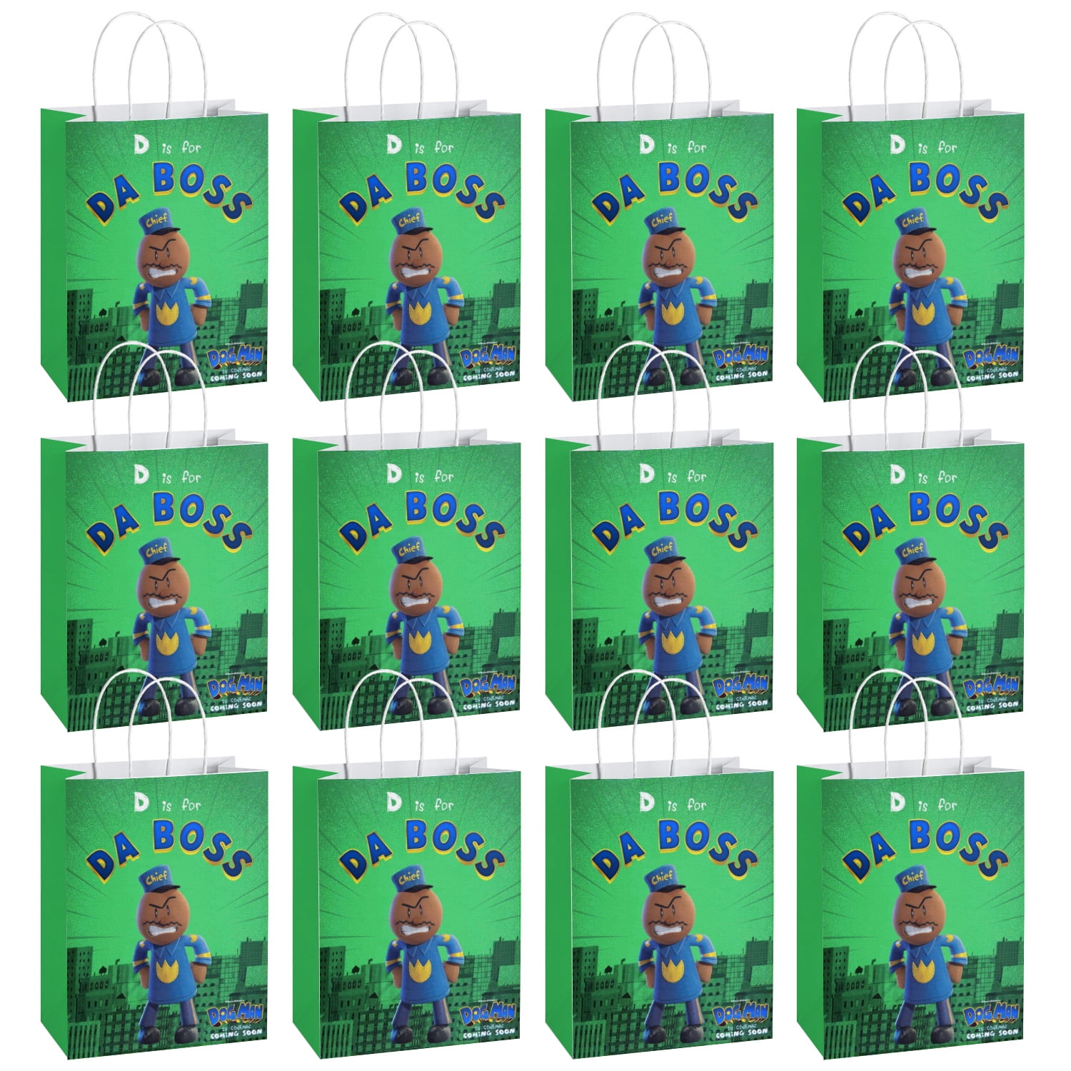 12 Pack Dog Man Party Gift Bags Party Decorations, Birthday Party ...