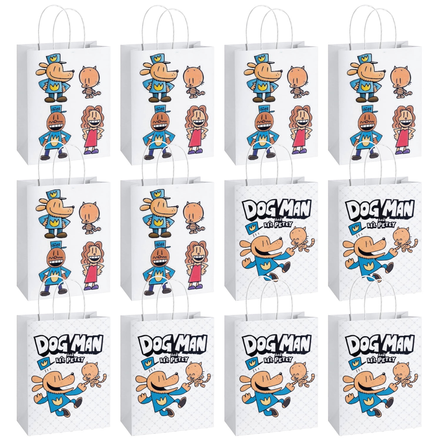 12 Pack Dog Man Party Gift Bags Party Decorations, Birthday Party ...