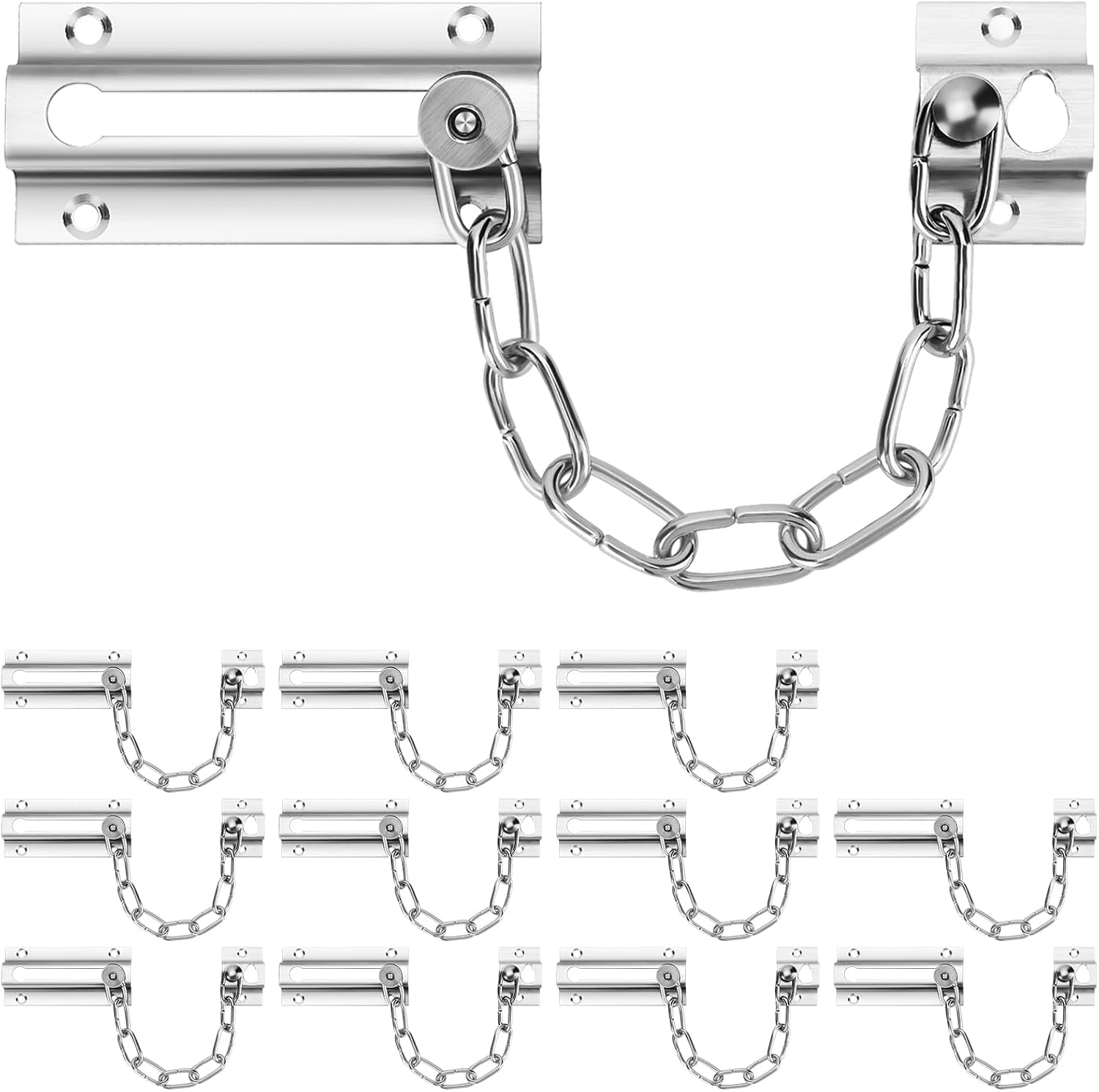 12 Pack Door Chain Lock, Stainless Steel Chain Locks for Inside Door ...