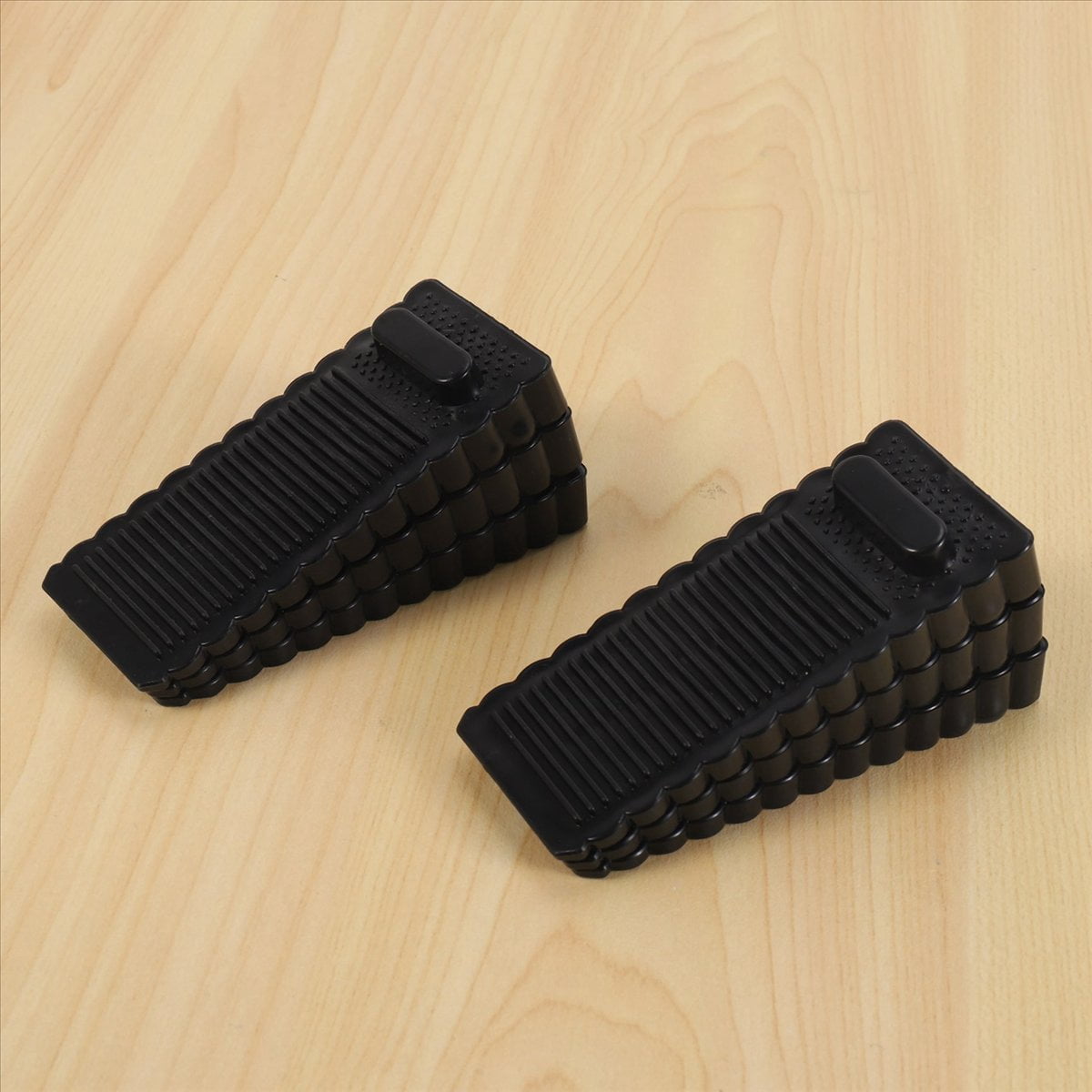 12 Pack Door Stopper Rubber Wedge - Sturdy and Stackable Stoppers Slip ...