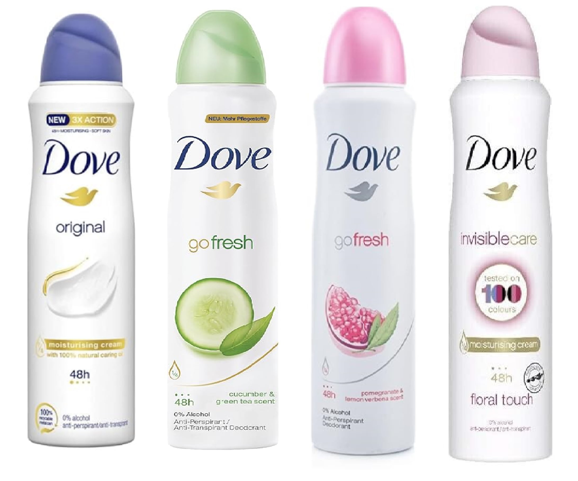 12 Pack Dove Women Body Spray (12X250ml, Mix within the available kinds ...