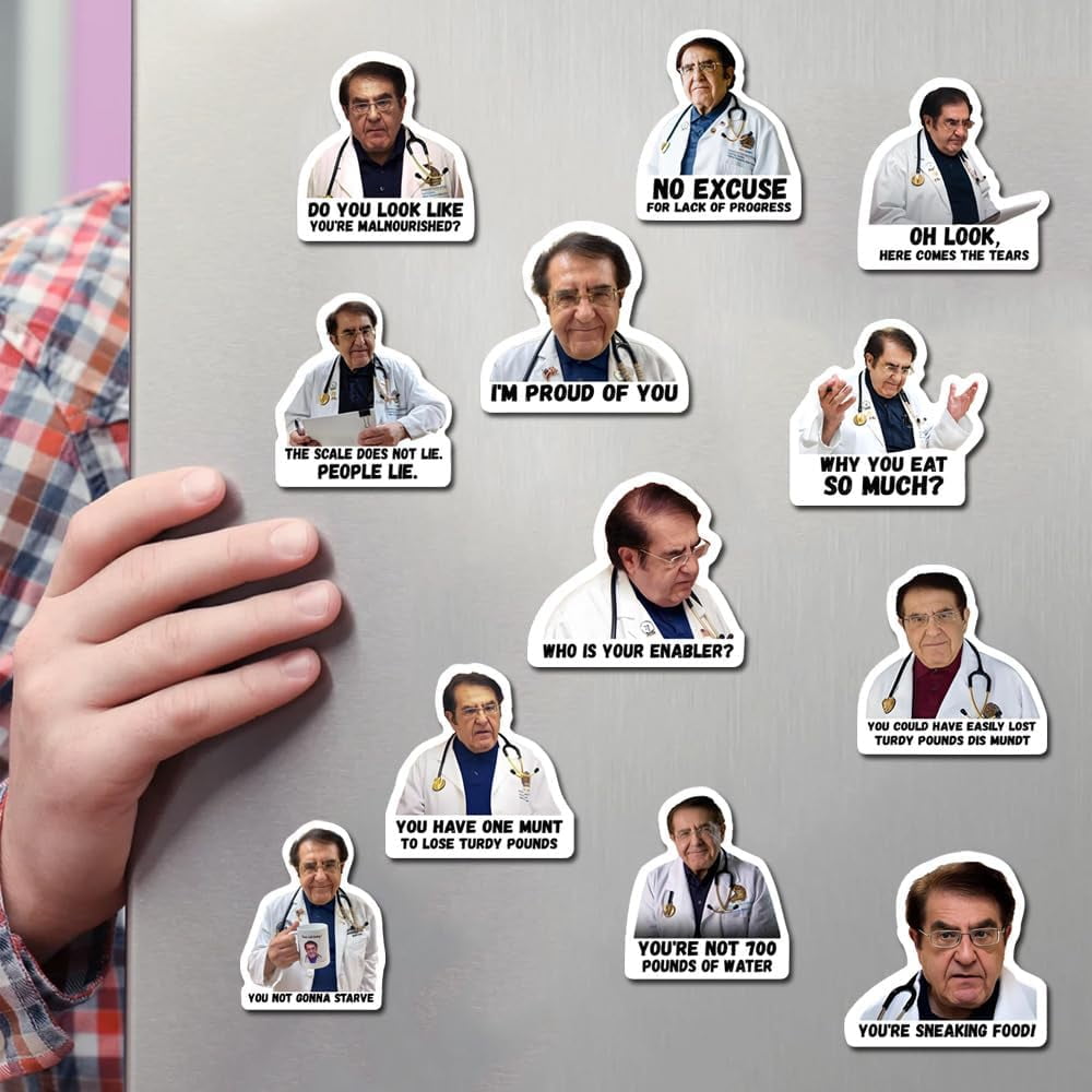 12 Pack-Dr Now Magnets, Funny Dr. Nowzaradan Fridge Magnets,Strong ...