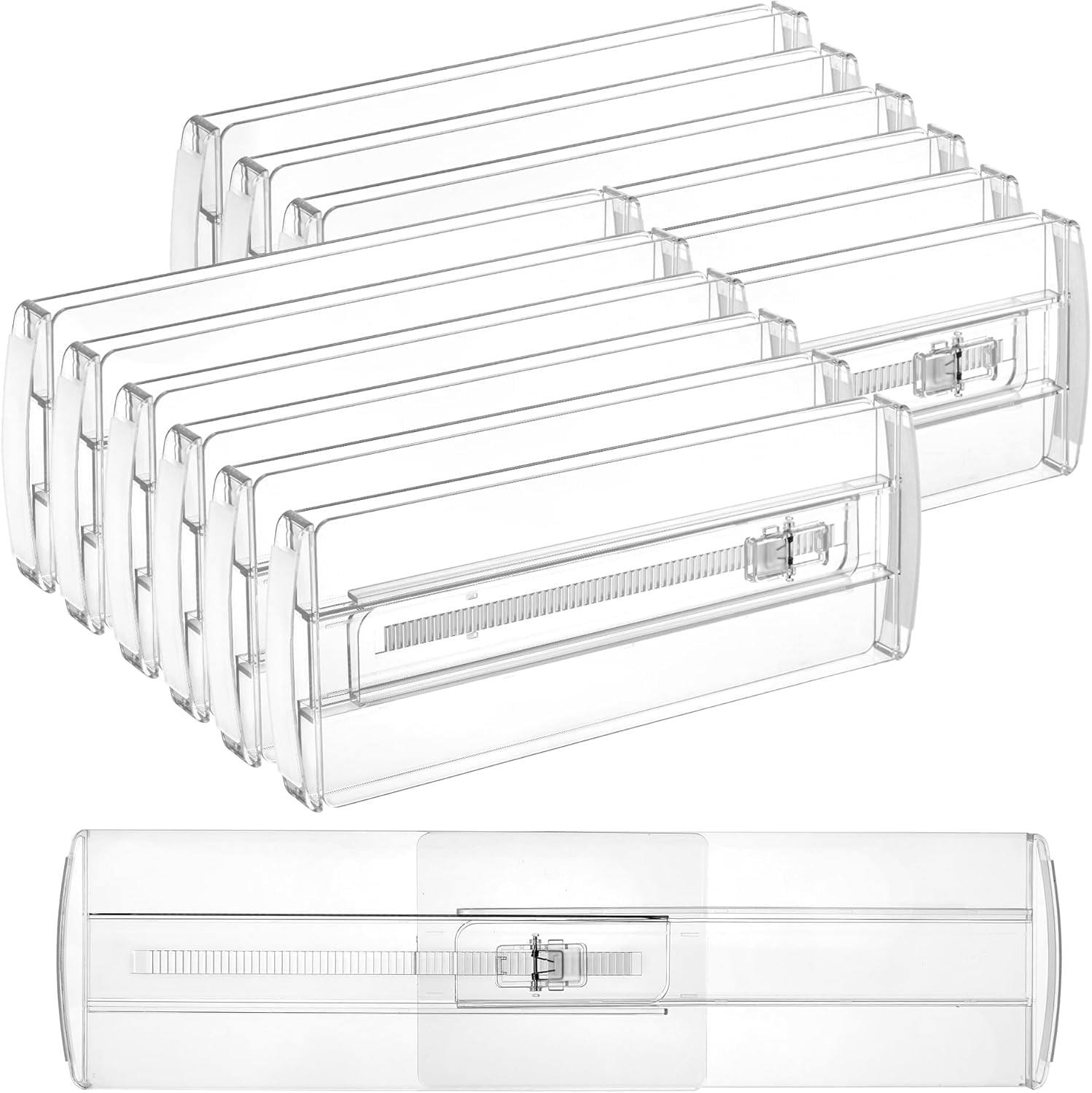 12 Pack Drawer Dividers for Clothes, Adjustable 4" High Expandable from ...